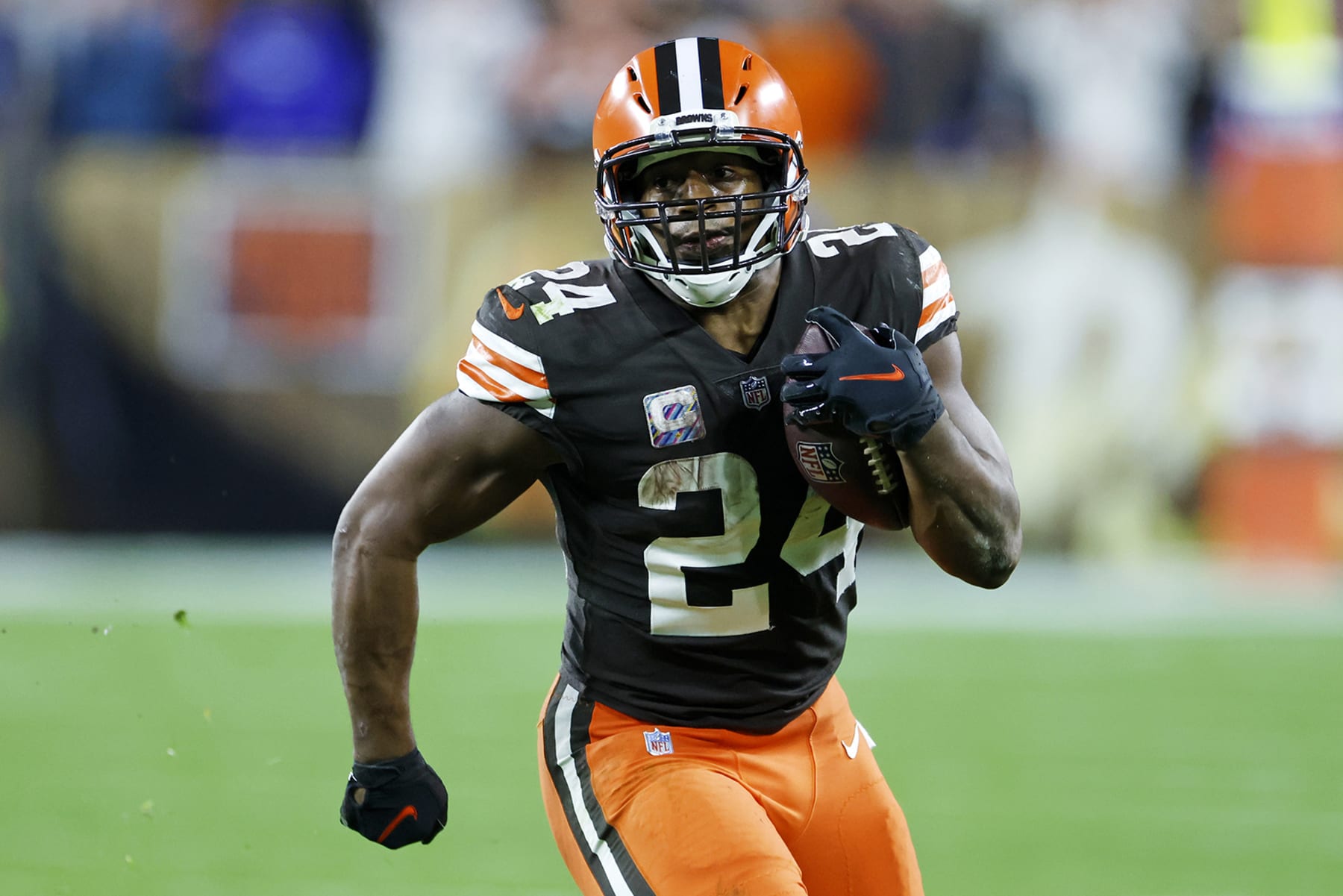 Nick Chubb Hyped by Twitter as NFL's Best RB as Browns Steamroll ...