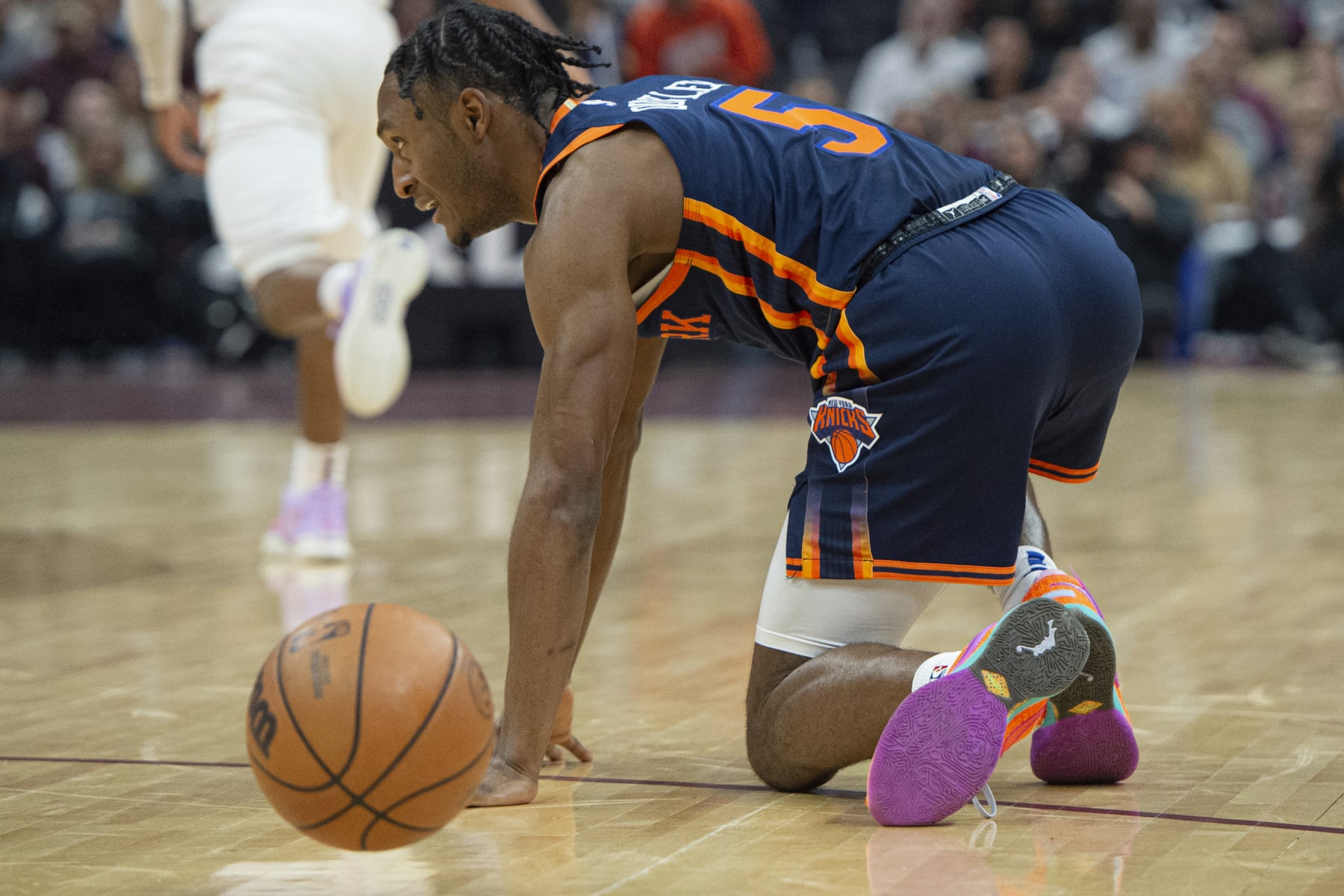 Knicks' Immanuel Quickley Suffers Sprained Ankle Injury vs. Heat: 'It ...