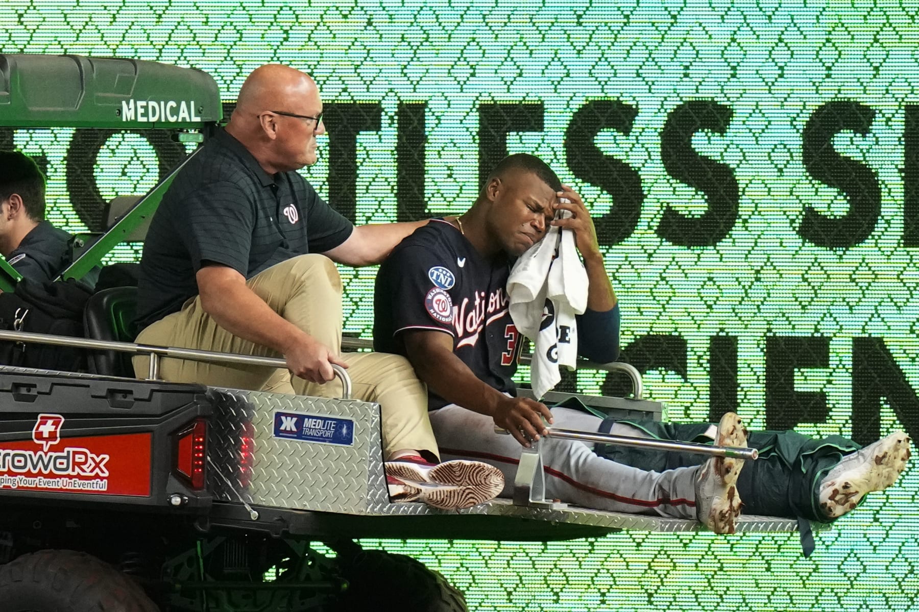 Nationals' Stone Garrett Suffered Broken Leg Injury Attempting to Rob ...
