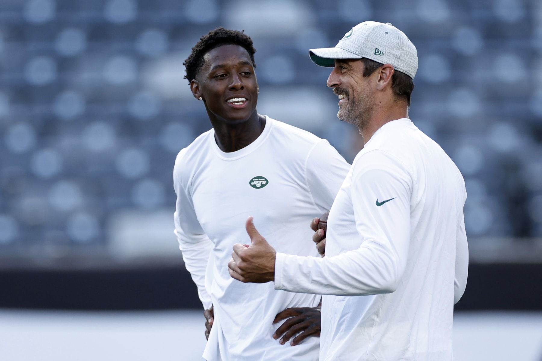 Jets' Sauce Gardner: Aaron Rodgers Practice Throw Left 'Burn Marks' on ...