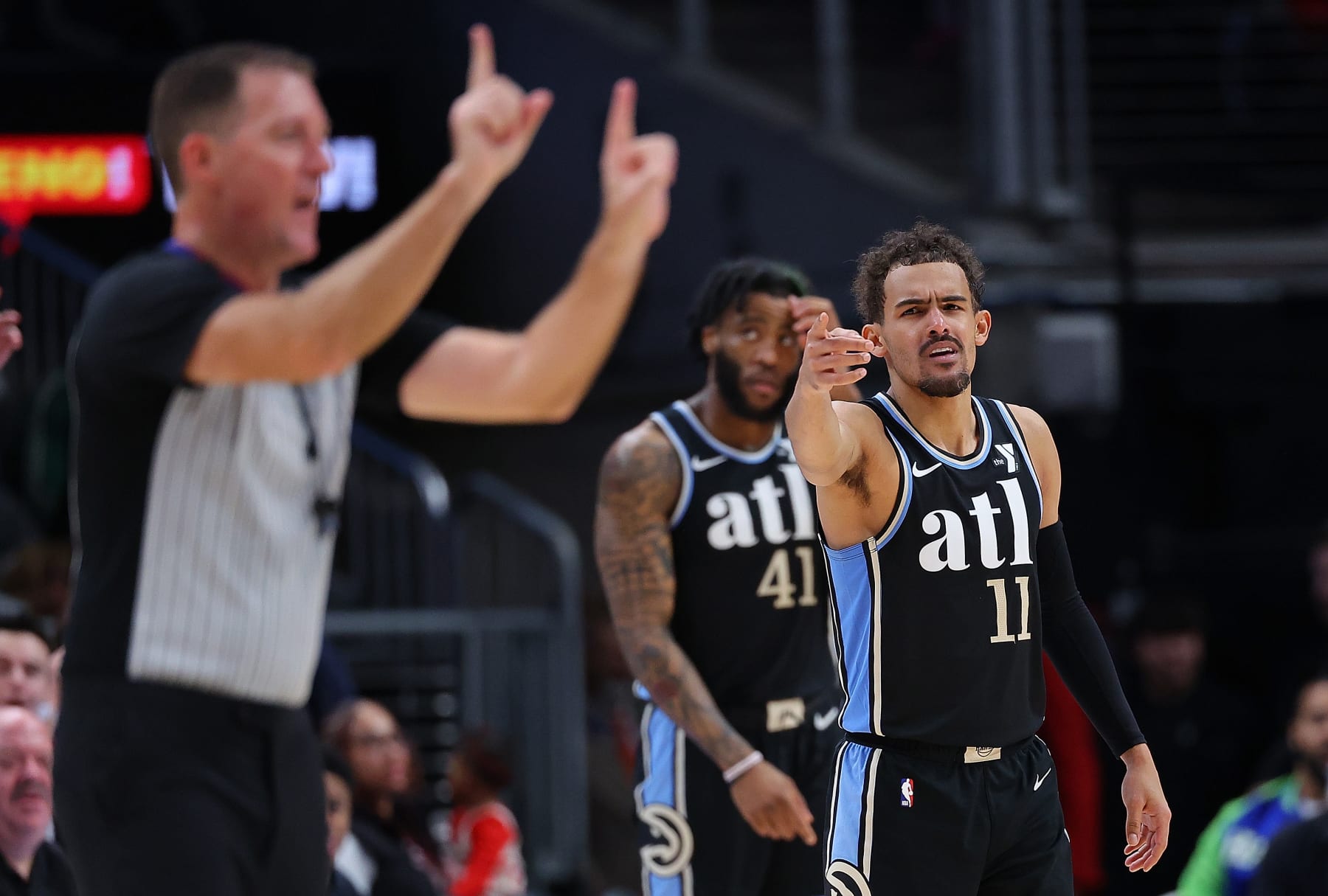 Hawks' Trae Young Fined $35K by NBA for Gesture Toward Referee During ...