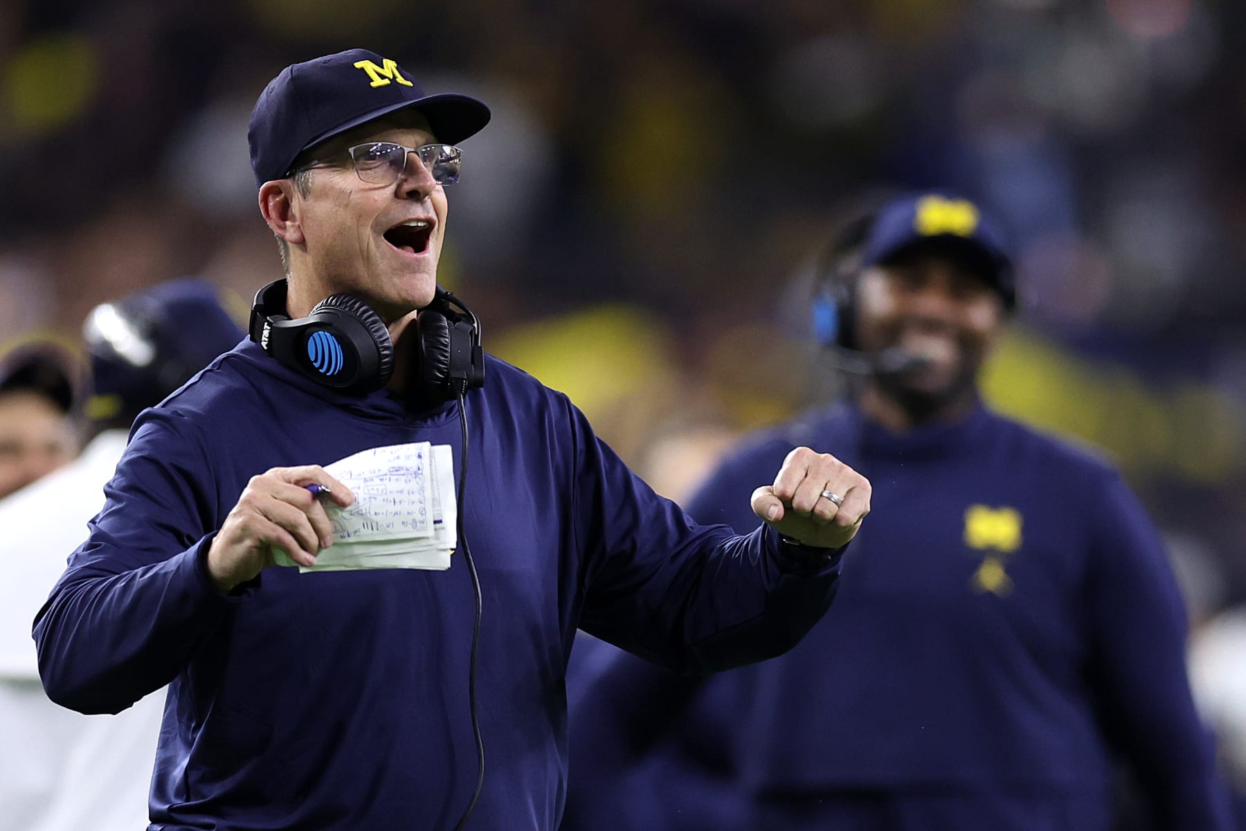 Video: Jim Harbaugh Gets Live Tattoo for Michigan Championship, 'Impervious to Pain'
