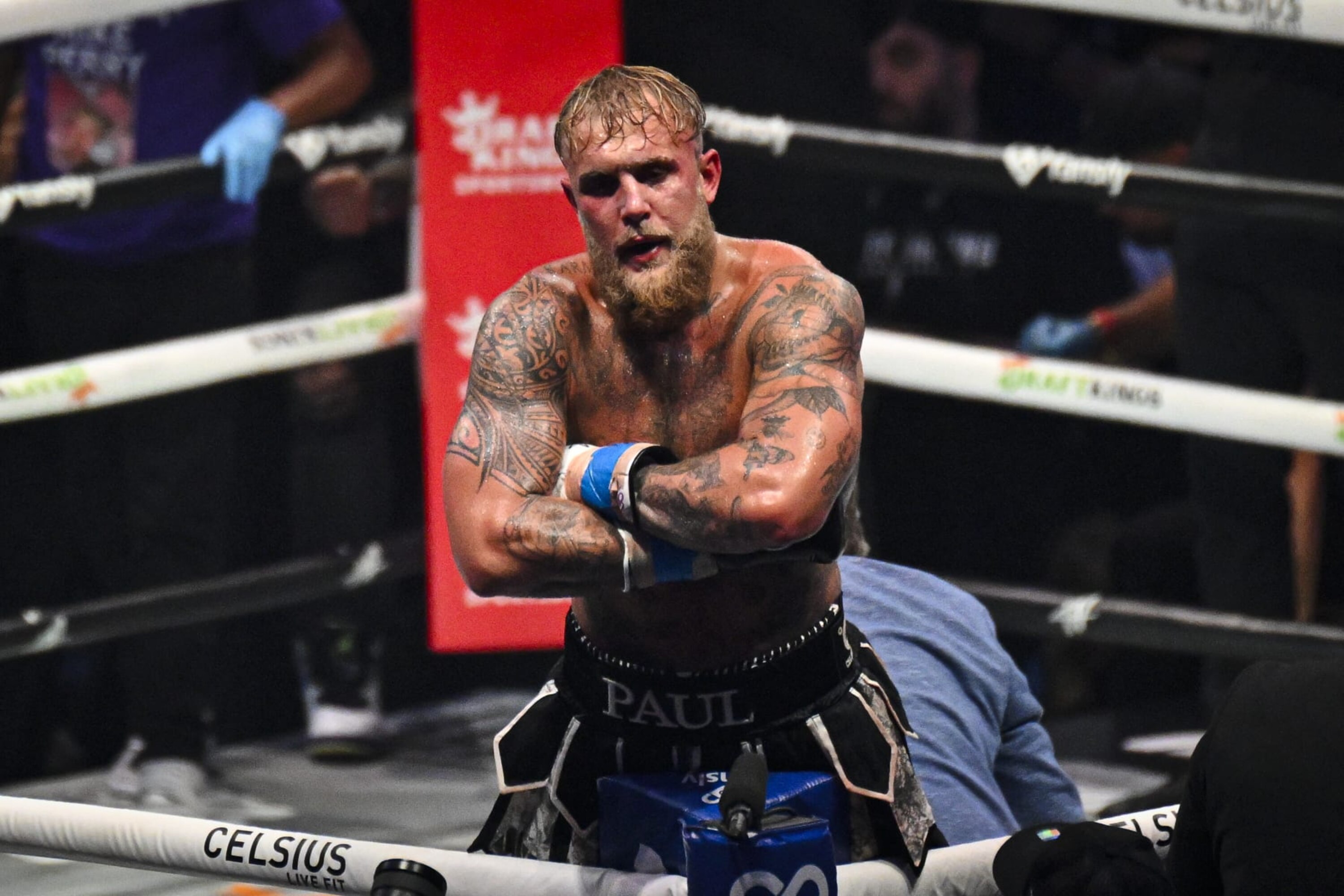 Photo: Jake Paul Trolls Mike Perry Over Pendant, Chain After TKO Win in ...