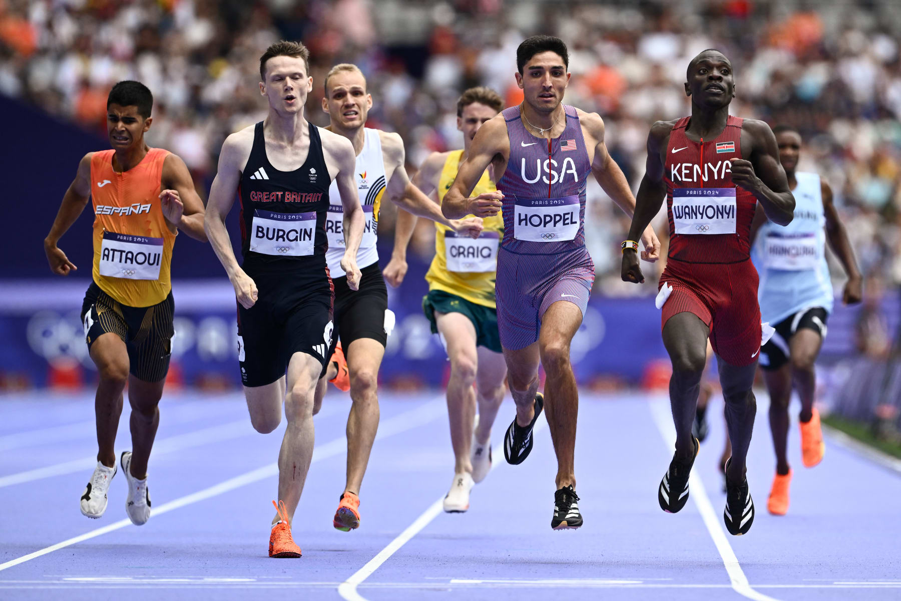 USA's Bryce Hoppel Fails to Medal During Men's 800m at 2024 Olympics