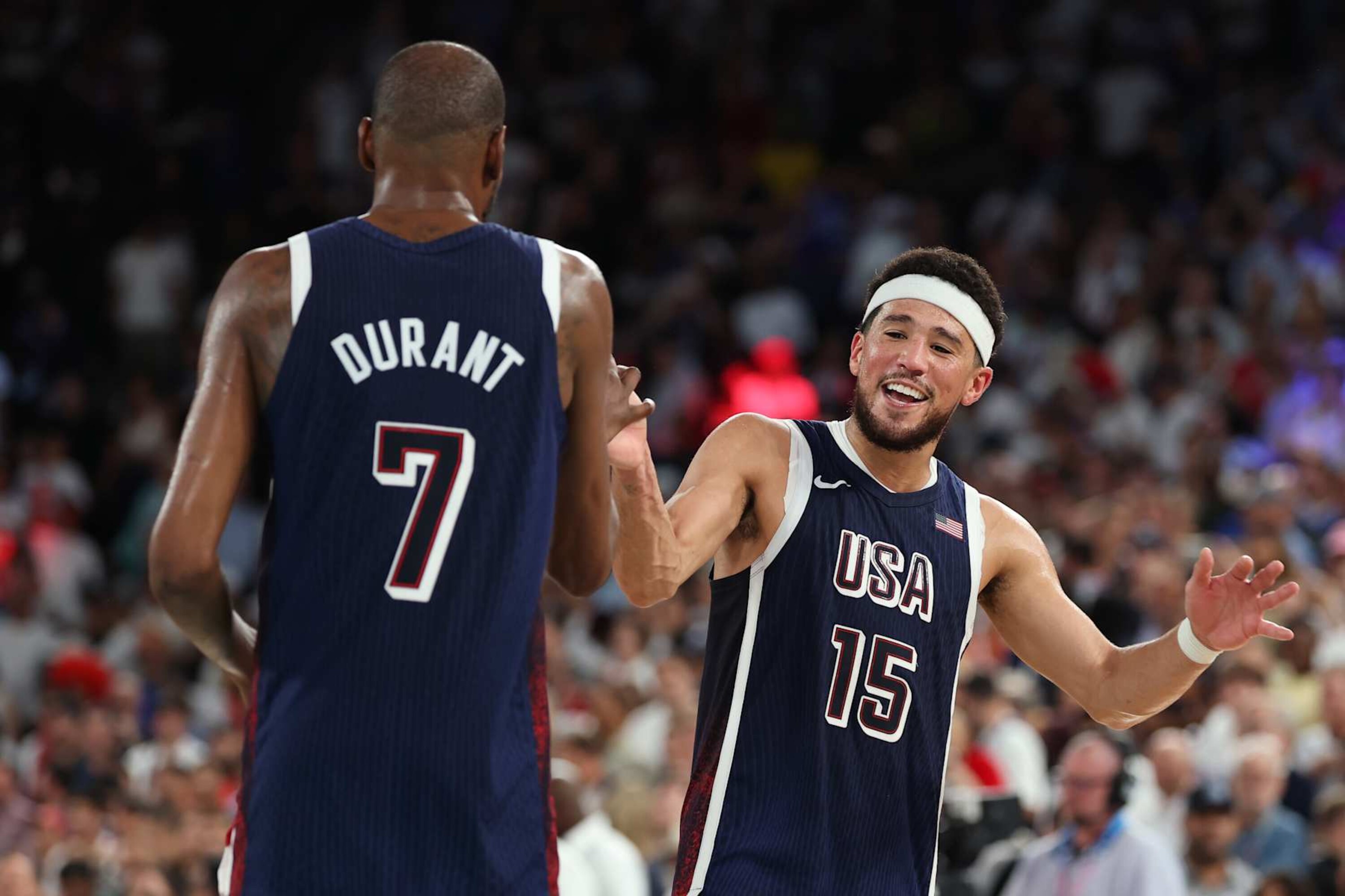 Kevin Durant, Devin Booker Celebrate USA Olympic Gold Medal on Yacht in Viral Photos