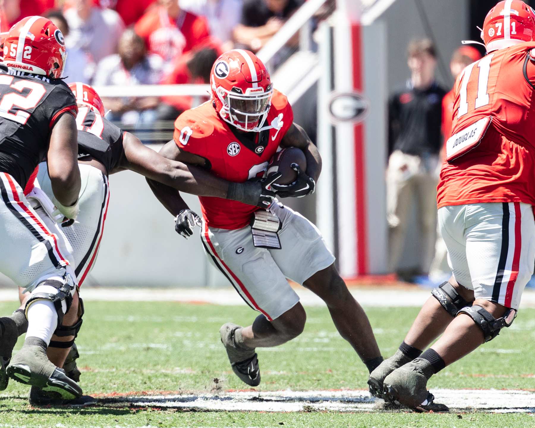Georgia RB Roderick Robinson II Out vs. Clemson with Toe Injury; Trevor ...