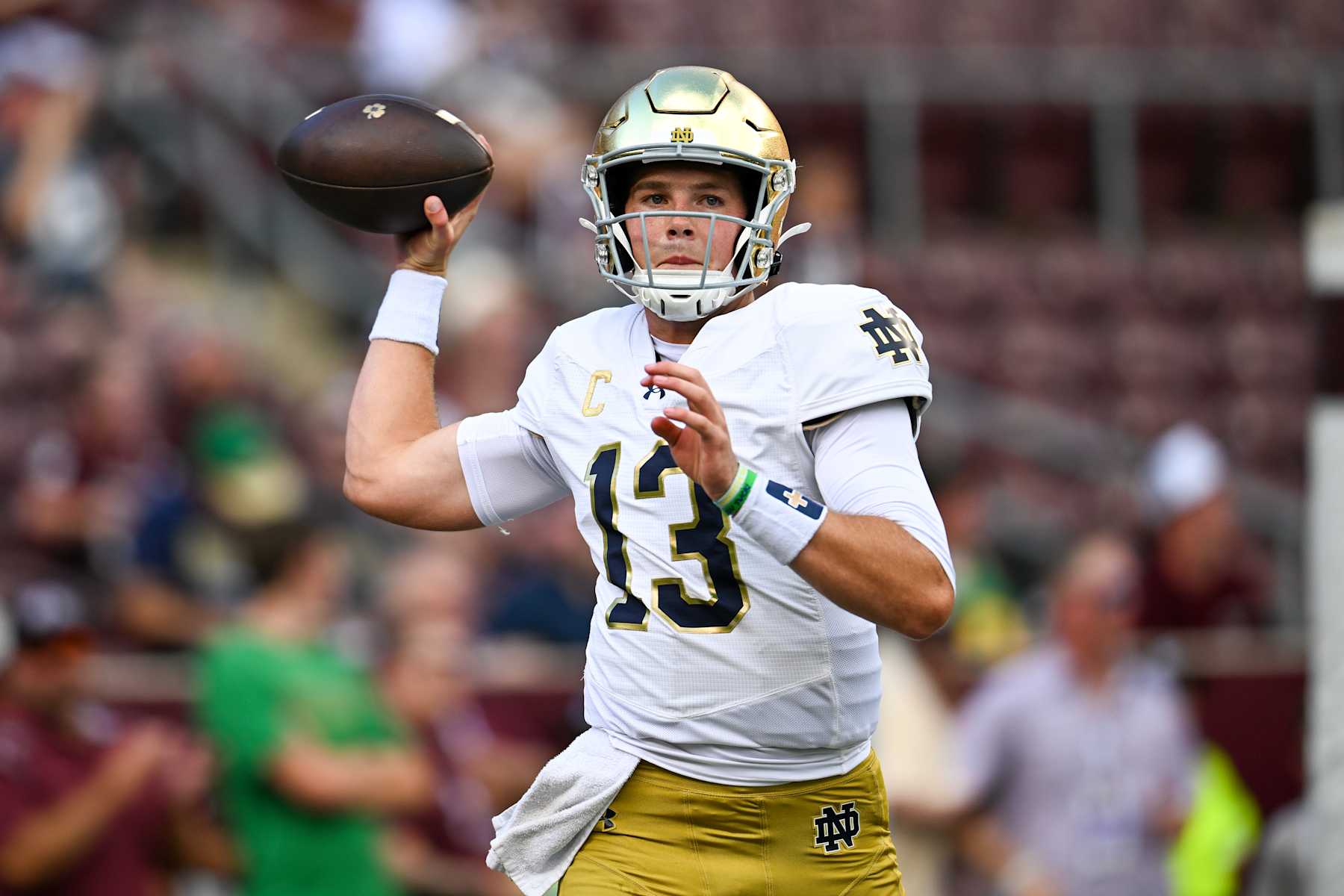 Riley Leonard, No. 7 Notre Dame Championed By CFB Fans After Road Win vs. Texas A&M
