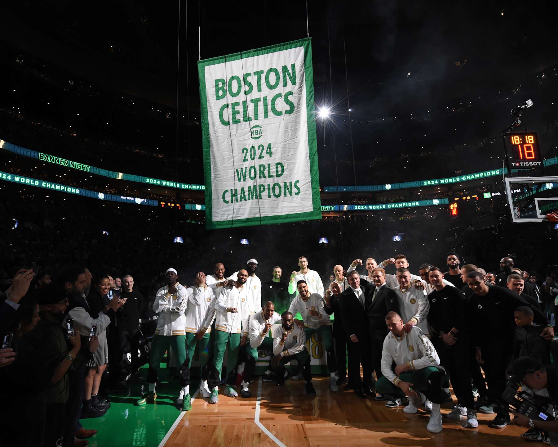 Video: Celtics Post Incredible Drone Footage from 2024 NBA Title Banner ...