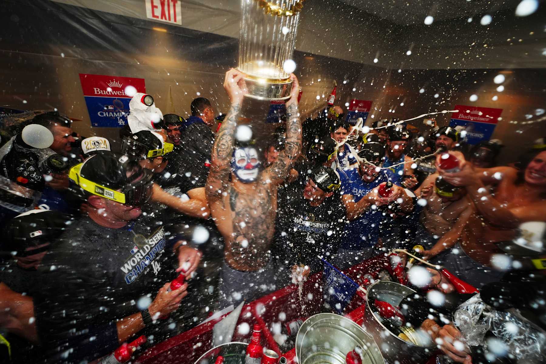 Video Leaks of Dodgers' Clubhouse Aftermath from World Series ...