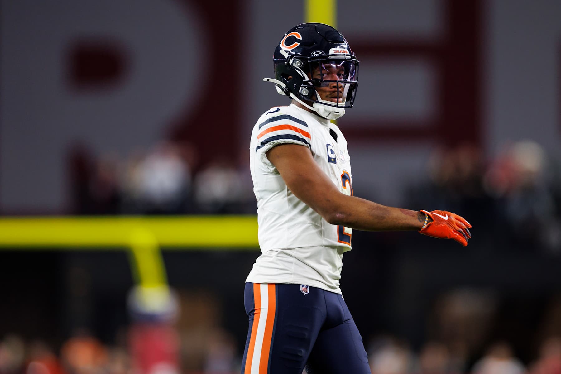 Bears' DJ Moore Says He Tweaked Ankle In Viral Video of WR Walking Off Field Mid-Play