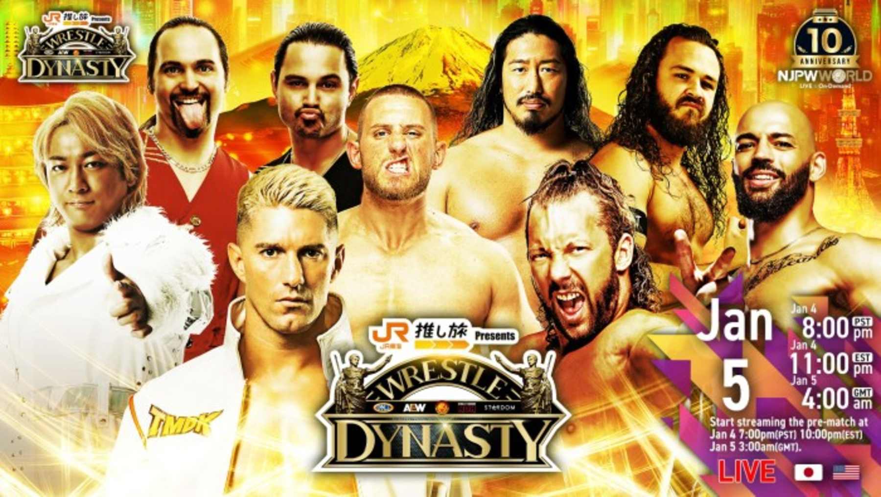 NJPW X AEW Wrestle Dynasty Results: Winners, Live Grades, Reaction and ...