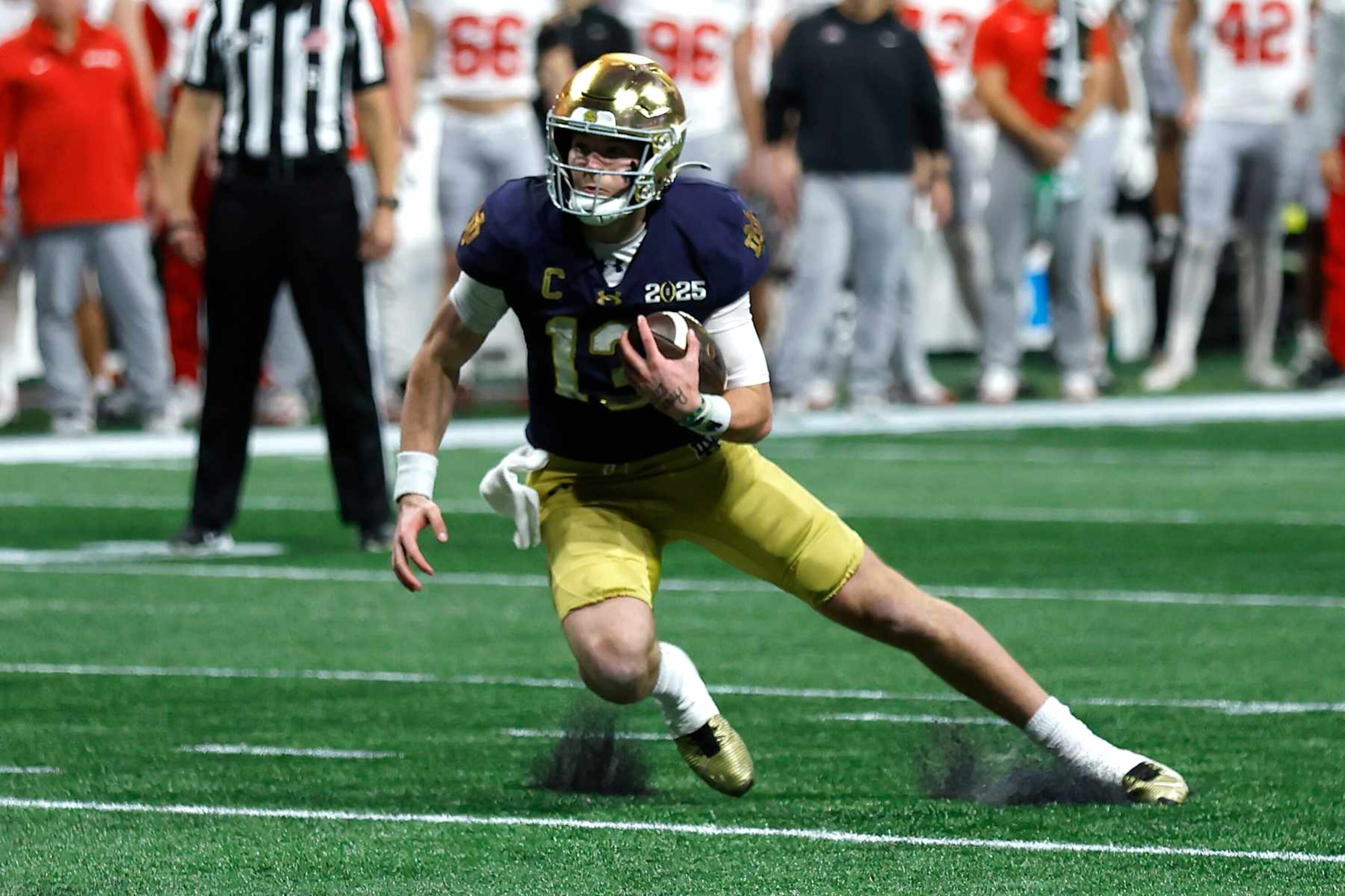 Notre Dame's Riley Leonard Praised by Fans Despite CFP Title Game Loss ...