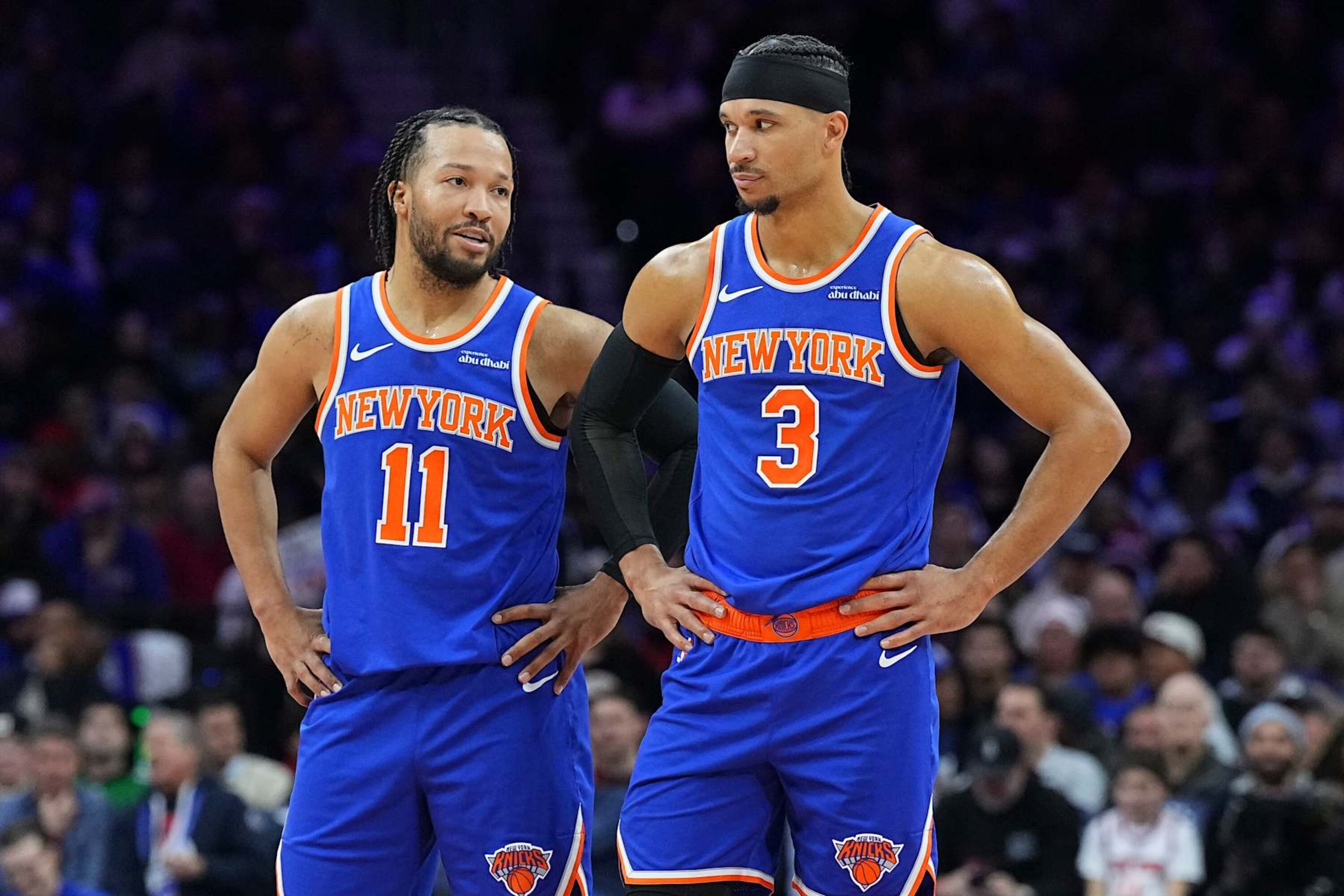 Knicks' Jalen Brunson, Karl-Anthony Towns Troll Josh Hart as Eagles ...