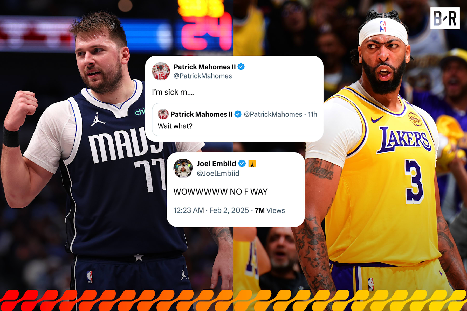 Mahomes, Embiid, Devin Booker & Top Stars React to Lakers' Luka-Anthony ...