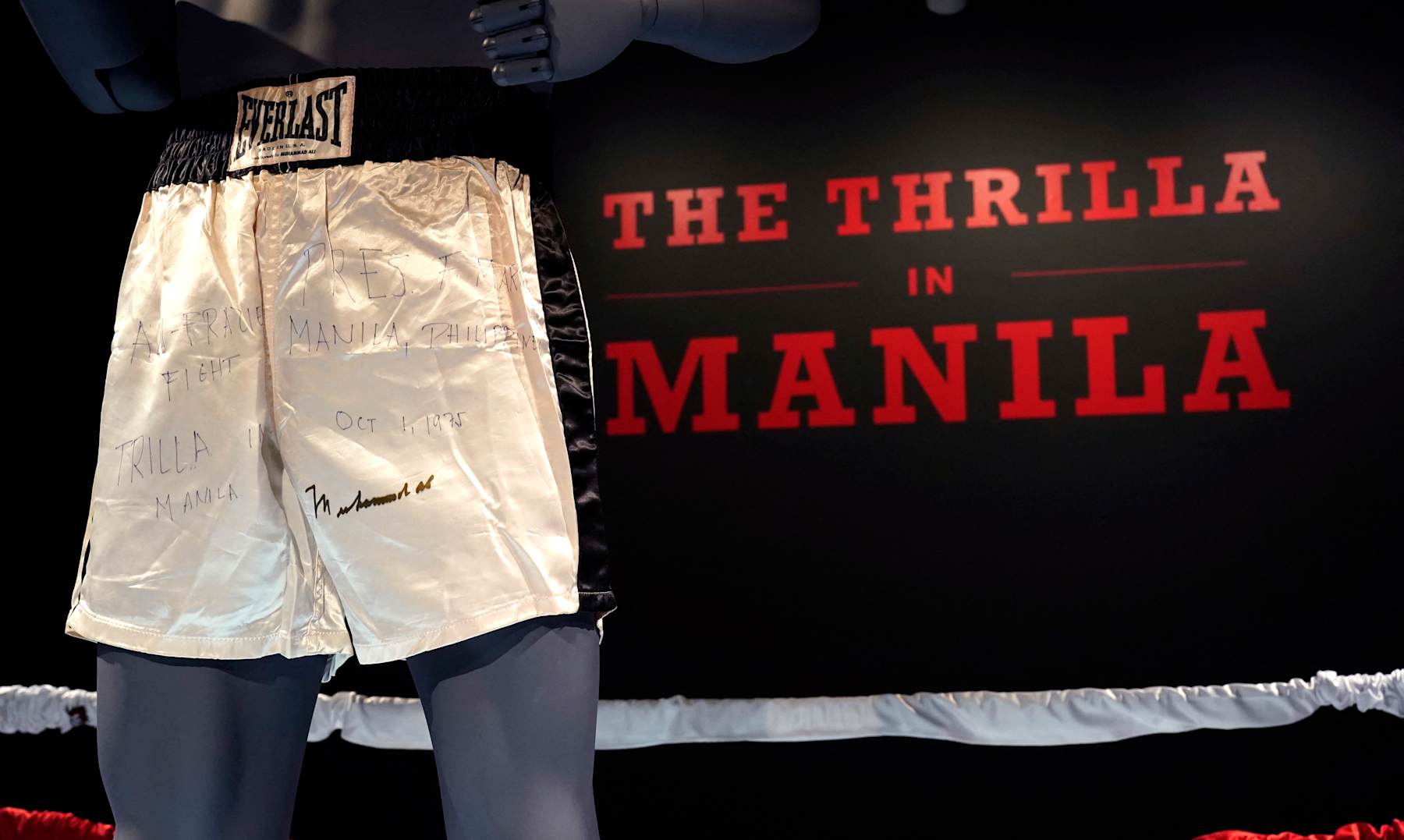 Muhammad Ali's Trunks from 'Thrilla in Manila' Fight Sell for $1.2M at Auction