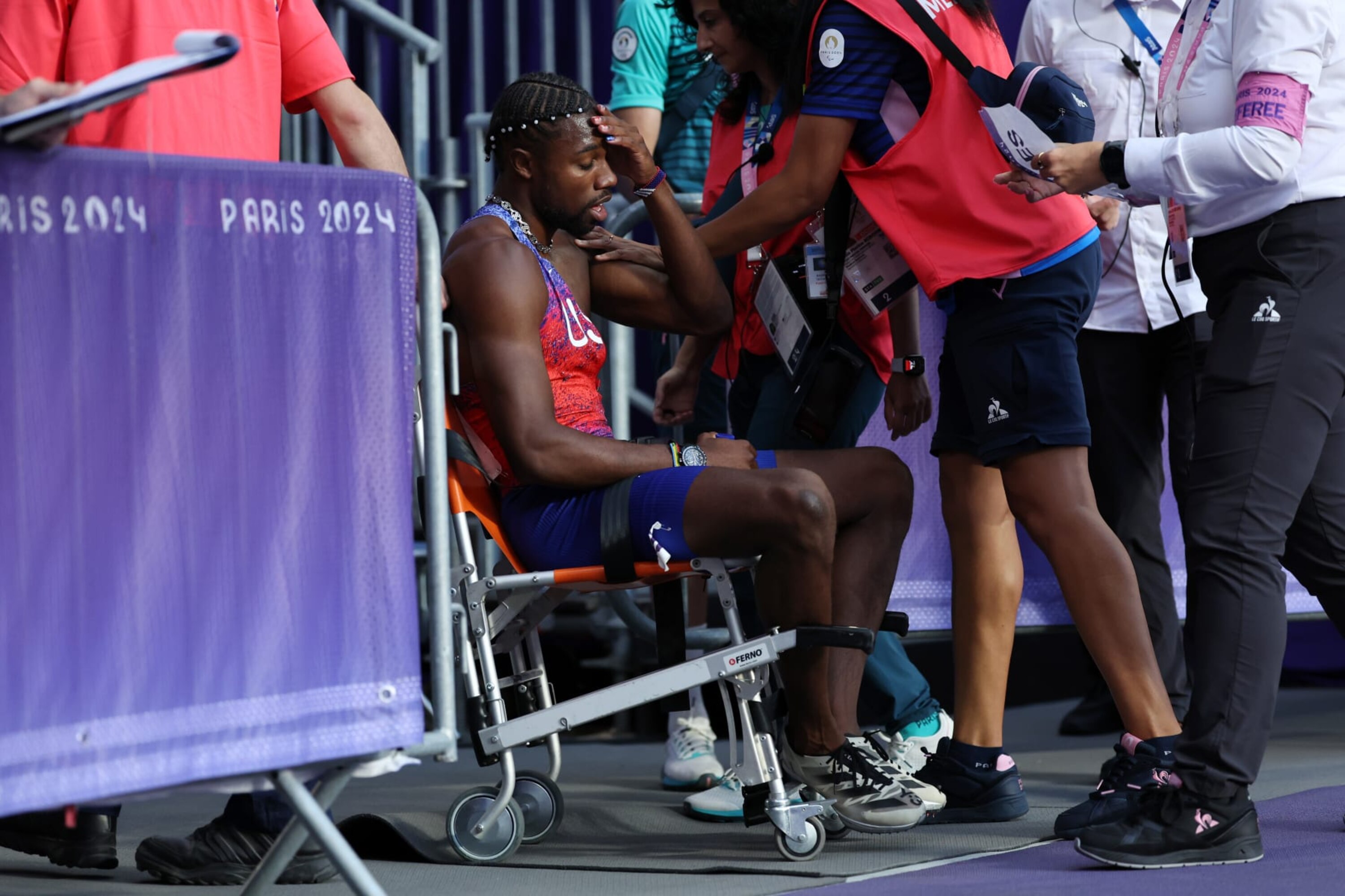 Noah Lyles Ran Olympic 200m Final with COVID; Needed Wheelchair After ...