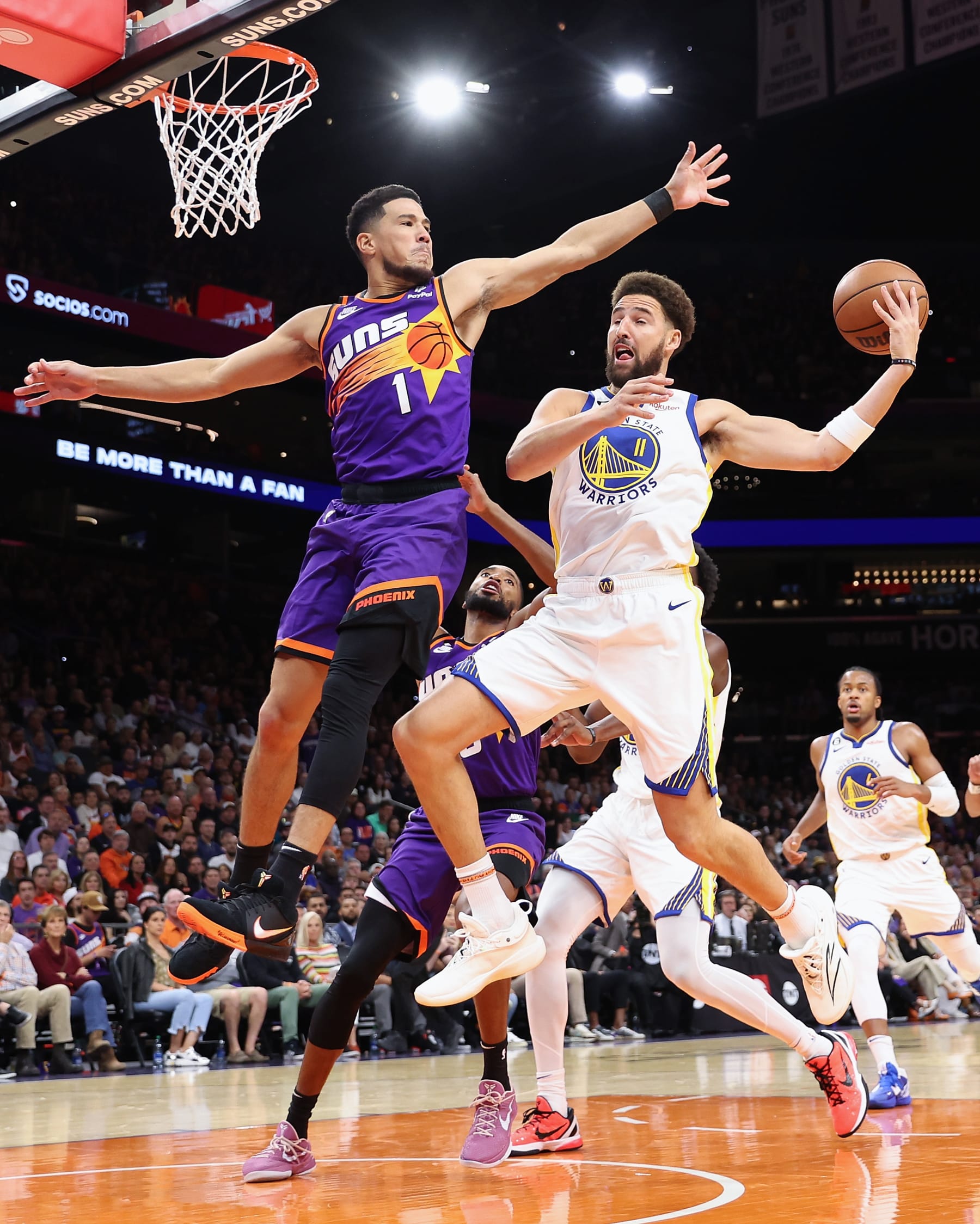 Devin Booker: Klay Thompson Emphasized Warriors' 4 NBA Title Rings Before Ejection