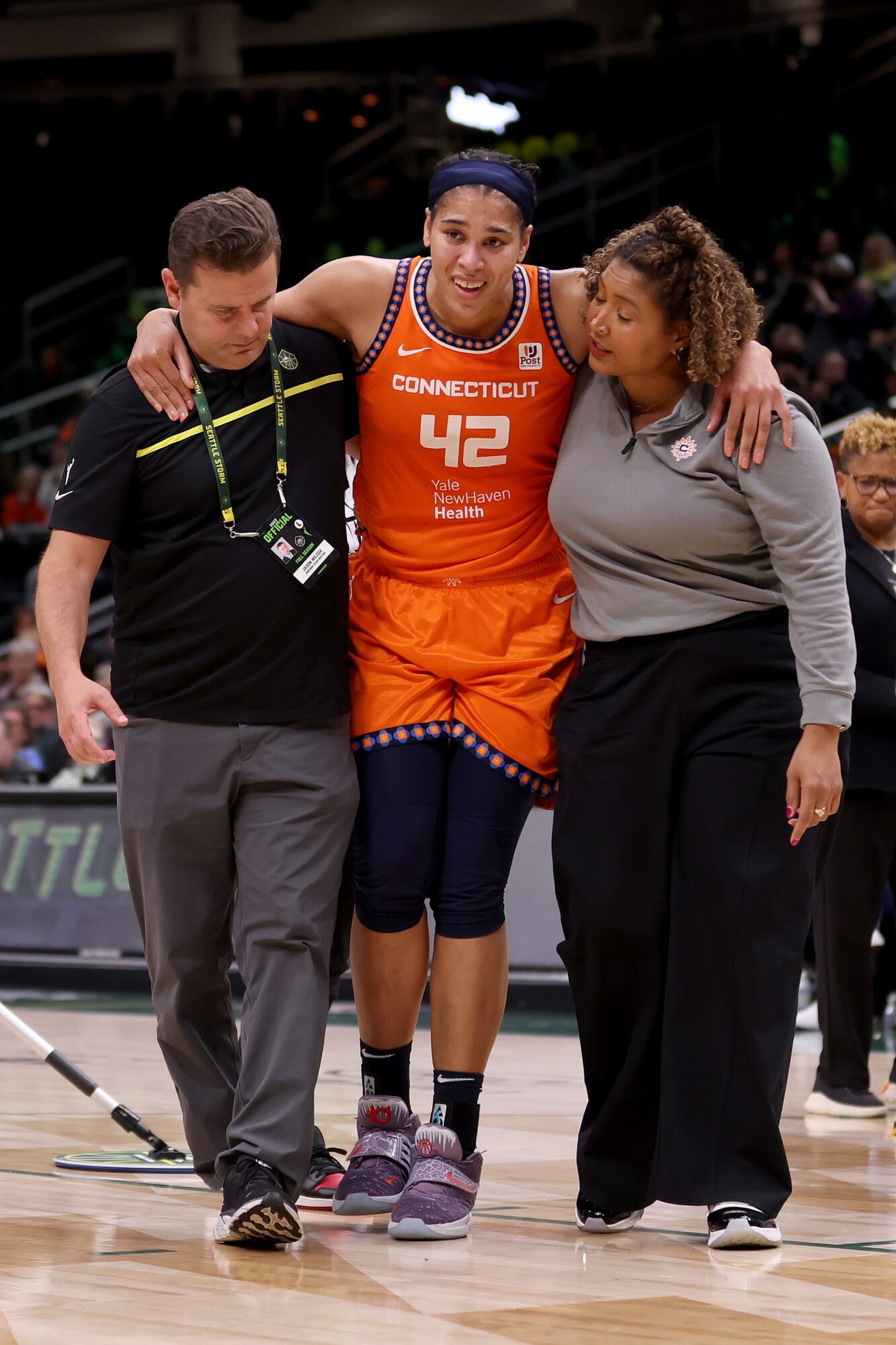 Sun's Brionna Jones Out for Rest Of WNBA Season With Torn Achilles Injury