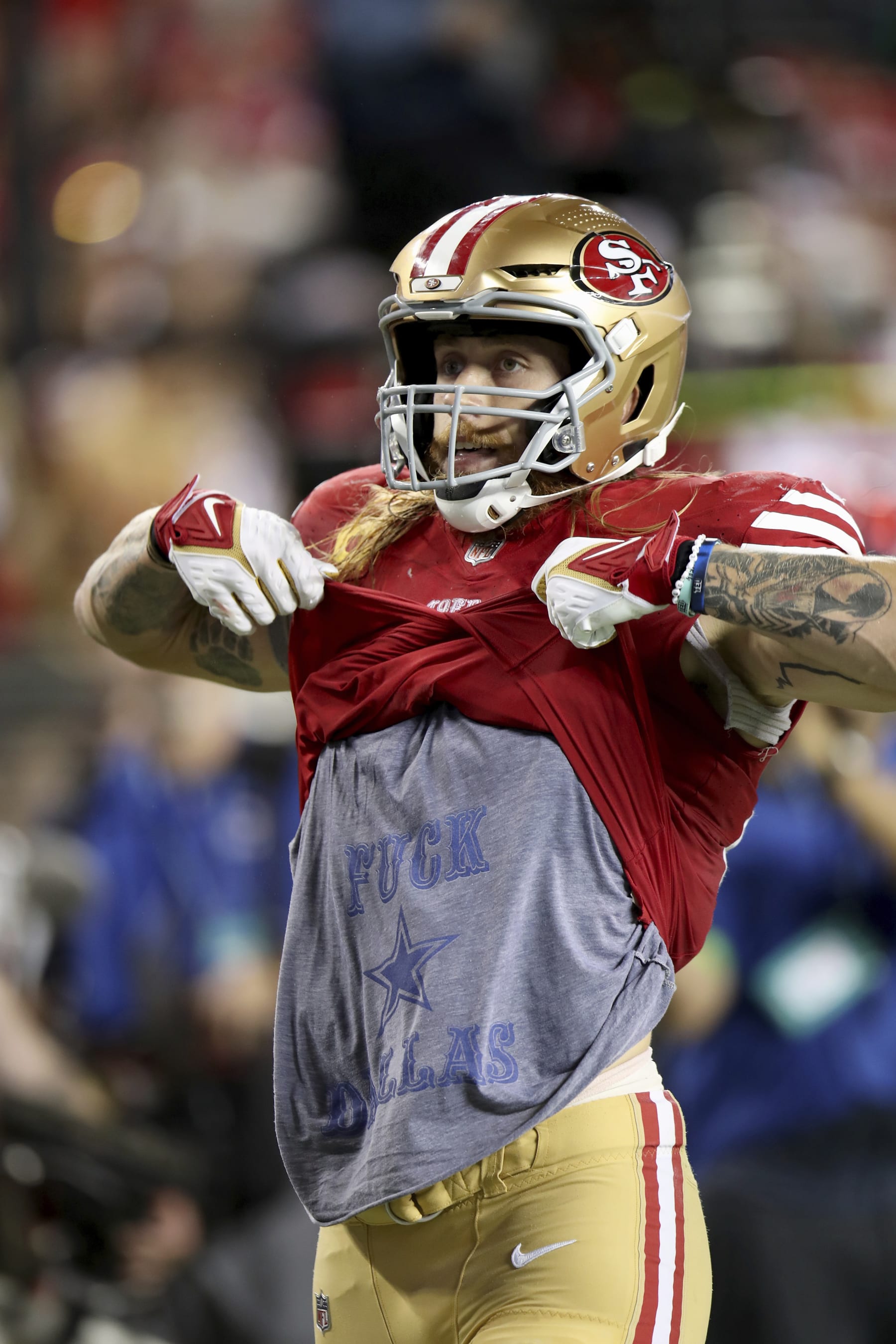 49ers' George Kittle on Potential Fine for 'F--k Dallas' Shirt: 'I'd Do ...