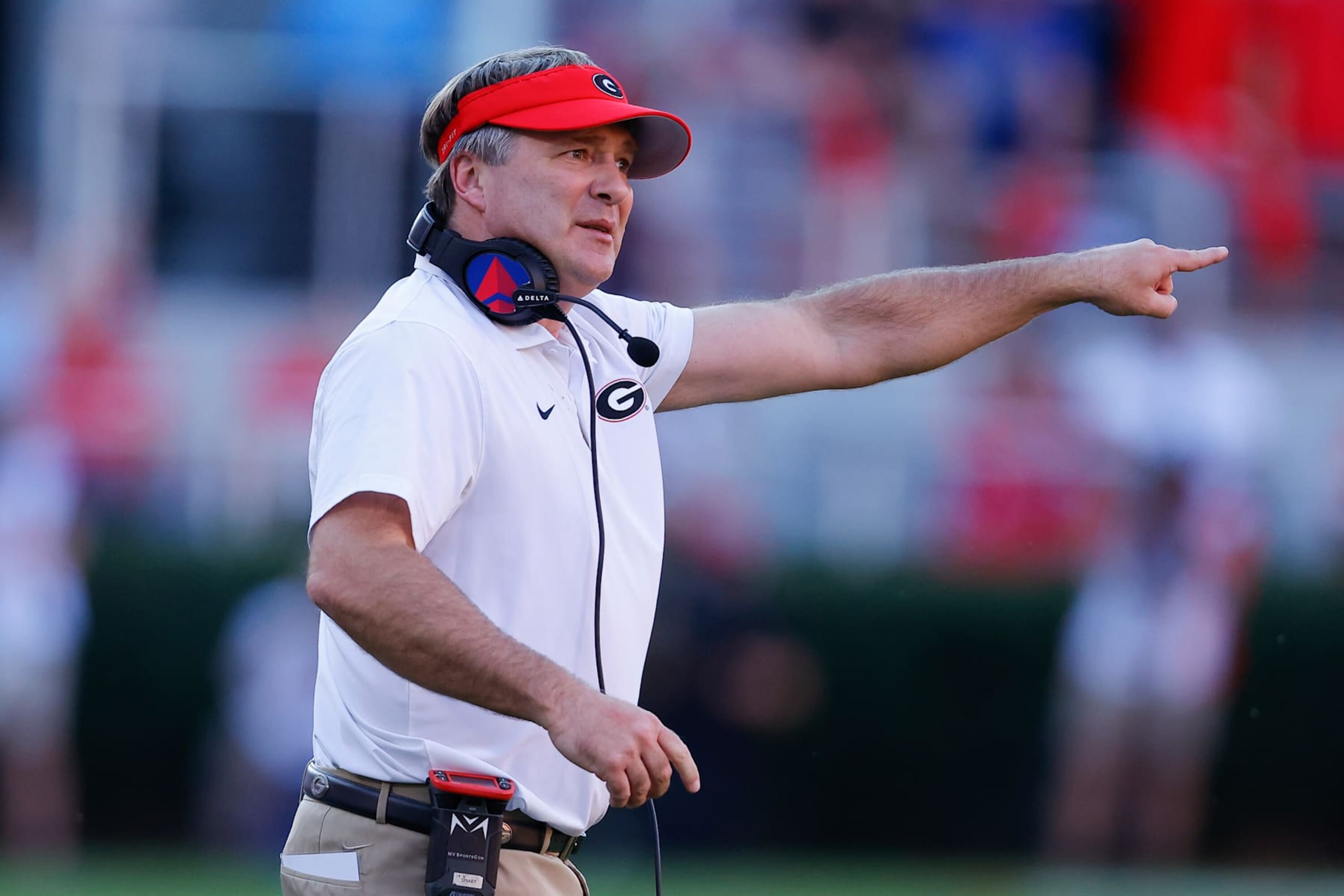 Georgia's Kirby Smart Apologizes for Shoving Mississippi State Player ...