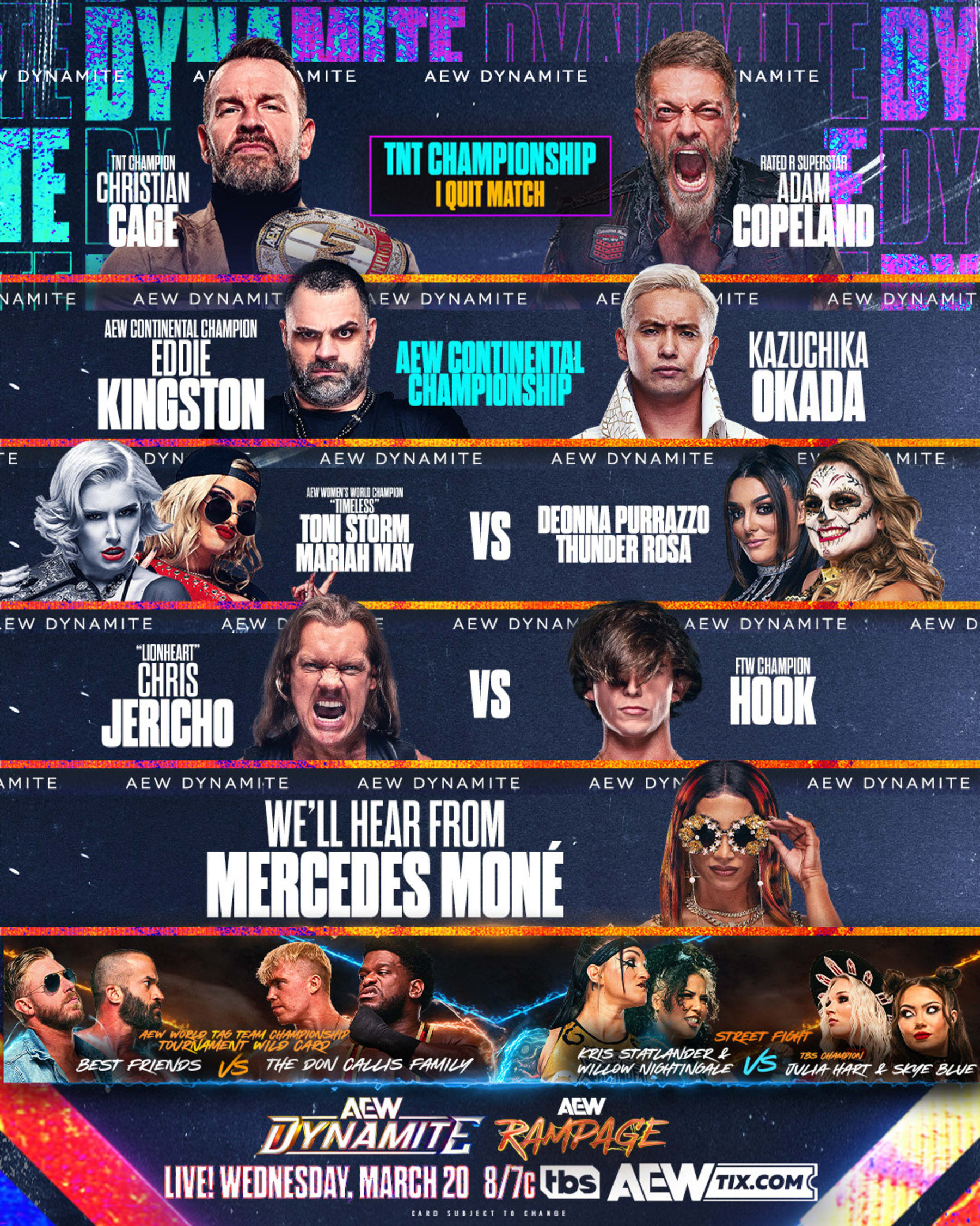 AEW Dynamite, Rampage Results: Winners, Live Grades, Reaction, Highlights on March 20