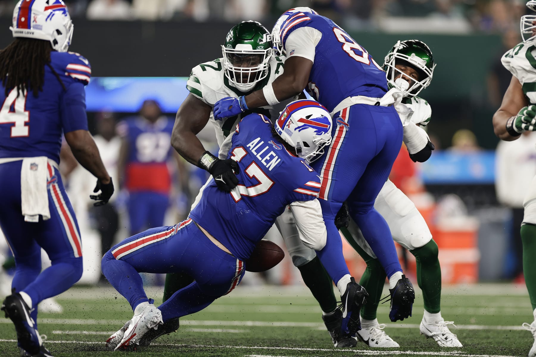 Mark Sanchez Trolls Bills' Josh Allen with 'Butt Fumble' Joke After Turnover vs. Jets