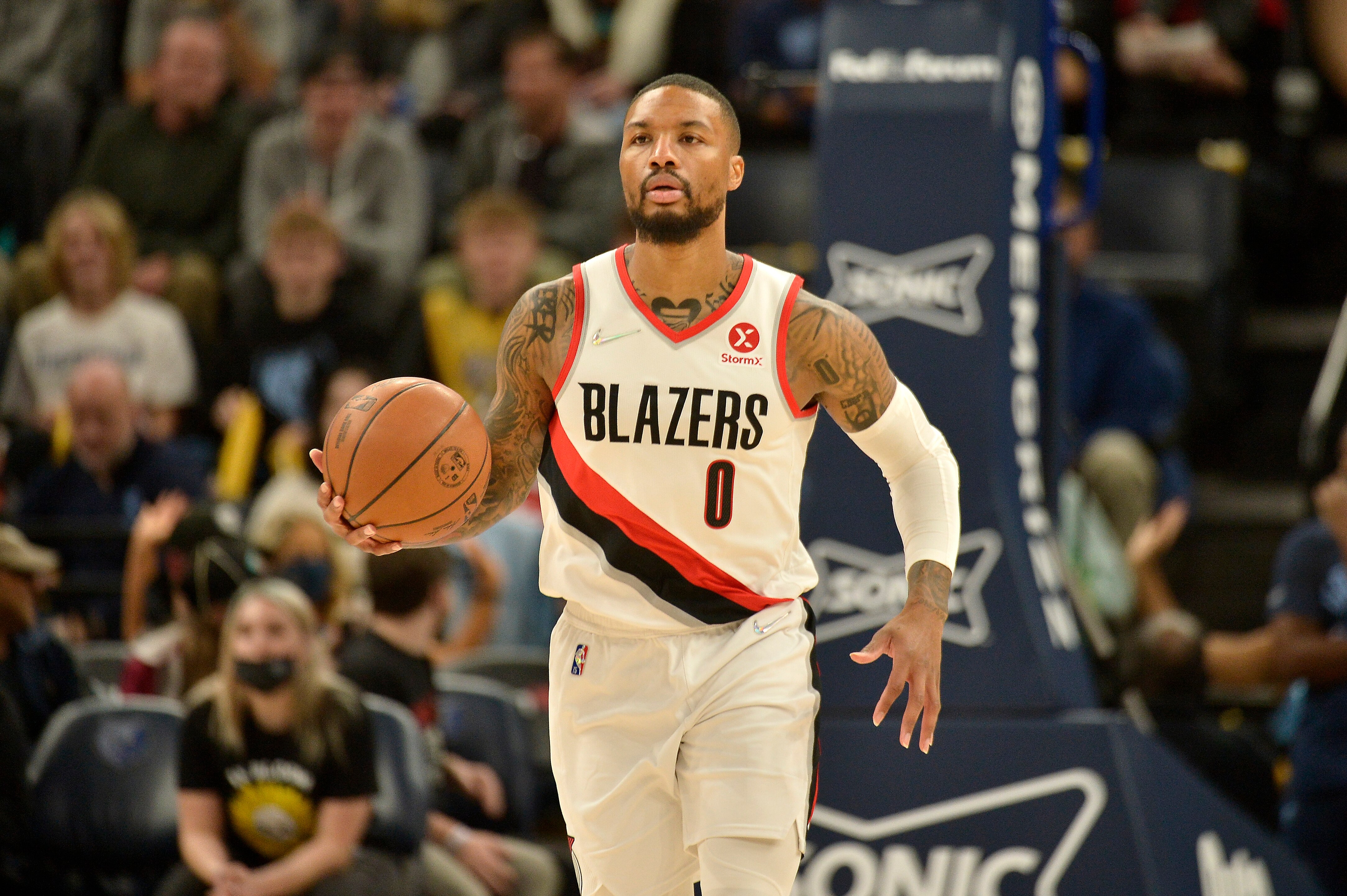 Damian Lillard Exits Blazers vs. Heat with Calf Injury