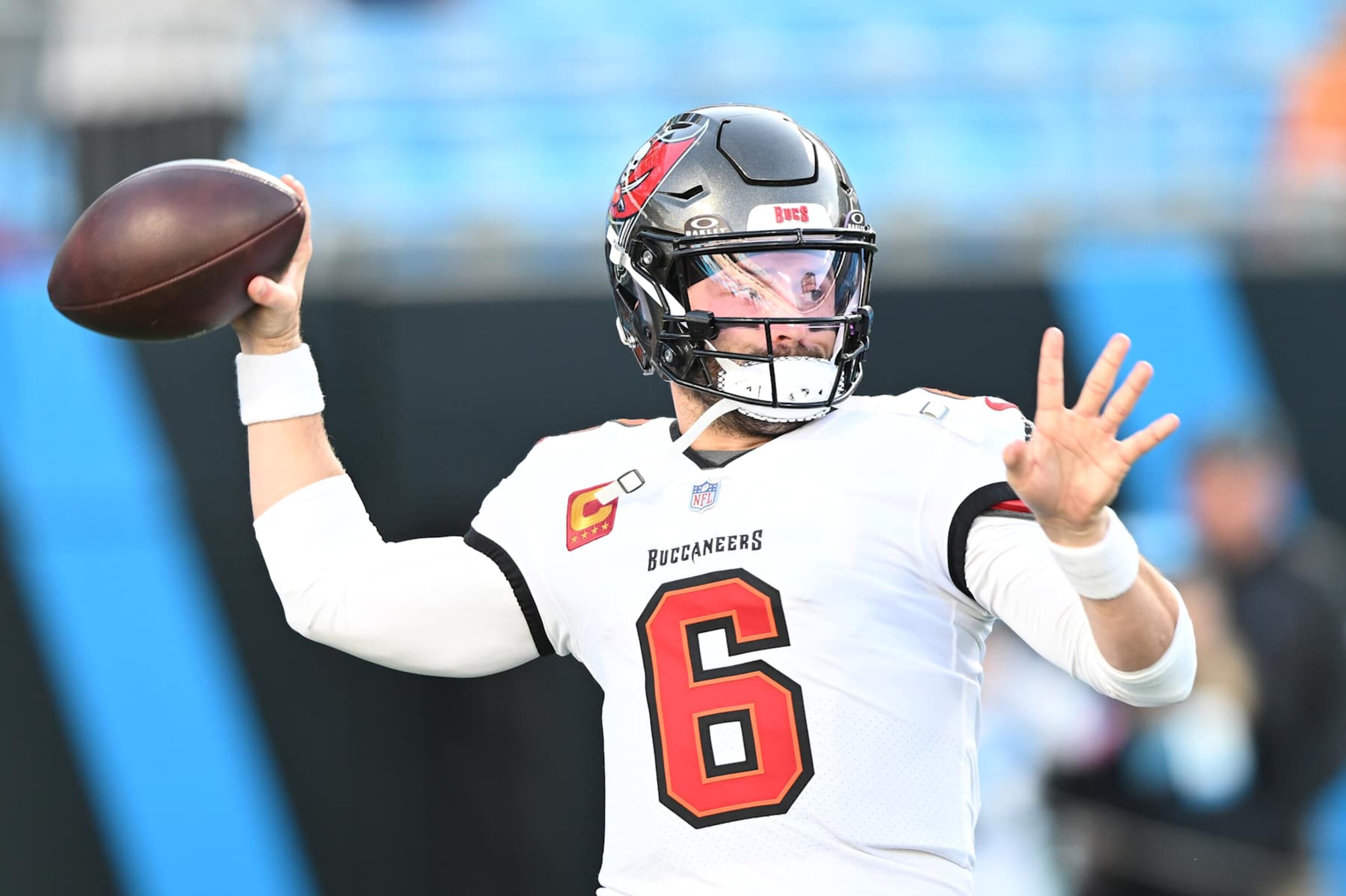 Photo: Bucs' Baker Mayfield Wears Missouri Hoodie After Losing Bet on ...