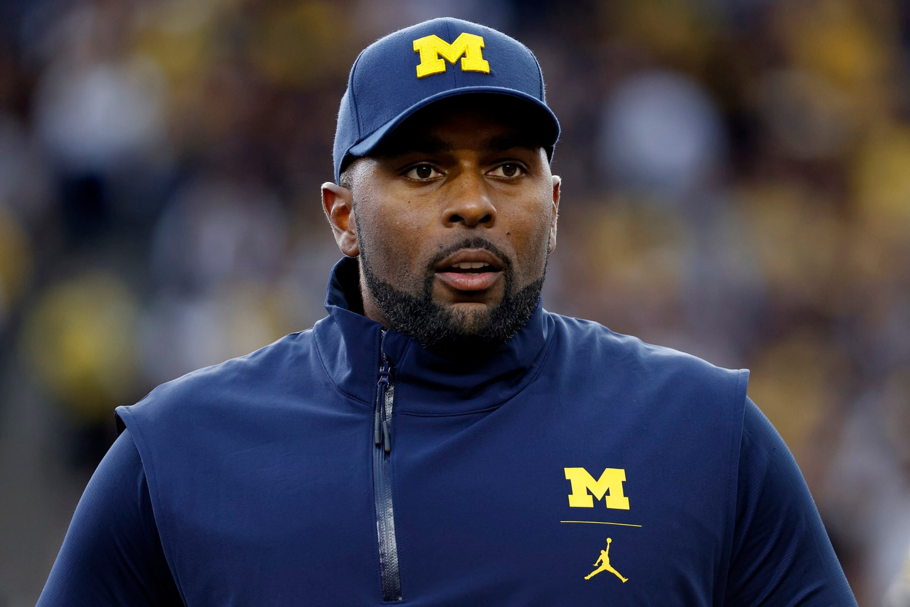 Video: Michigan's Sherrone Moore Thanks Jim Harbaugh, Cries After Win ...