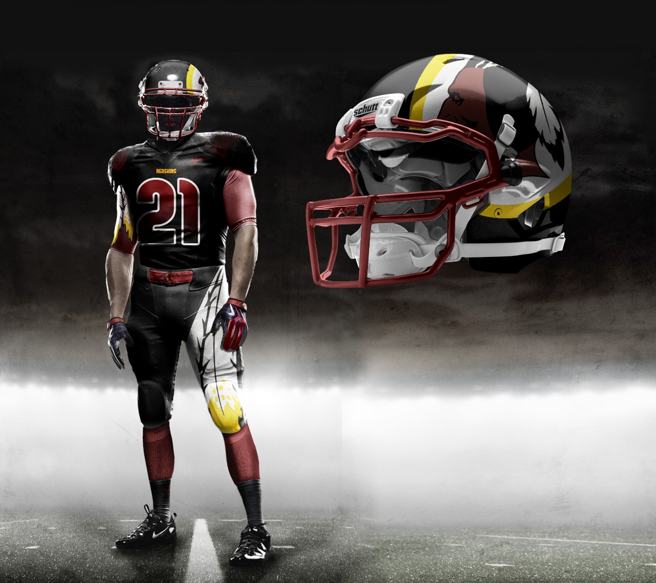 Washington Redskins Uniforms through the Years