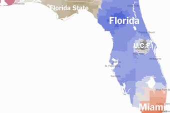 The New York Times Reveals College Football Fan Map