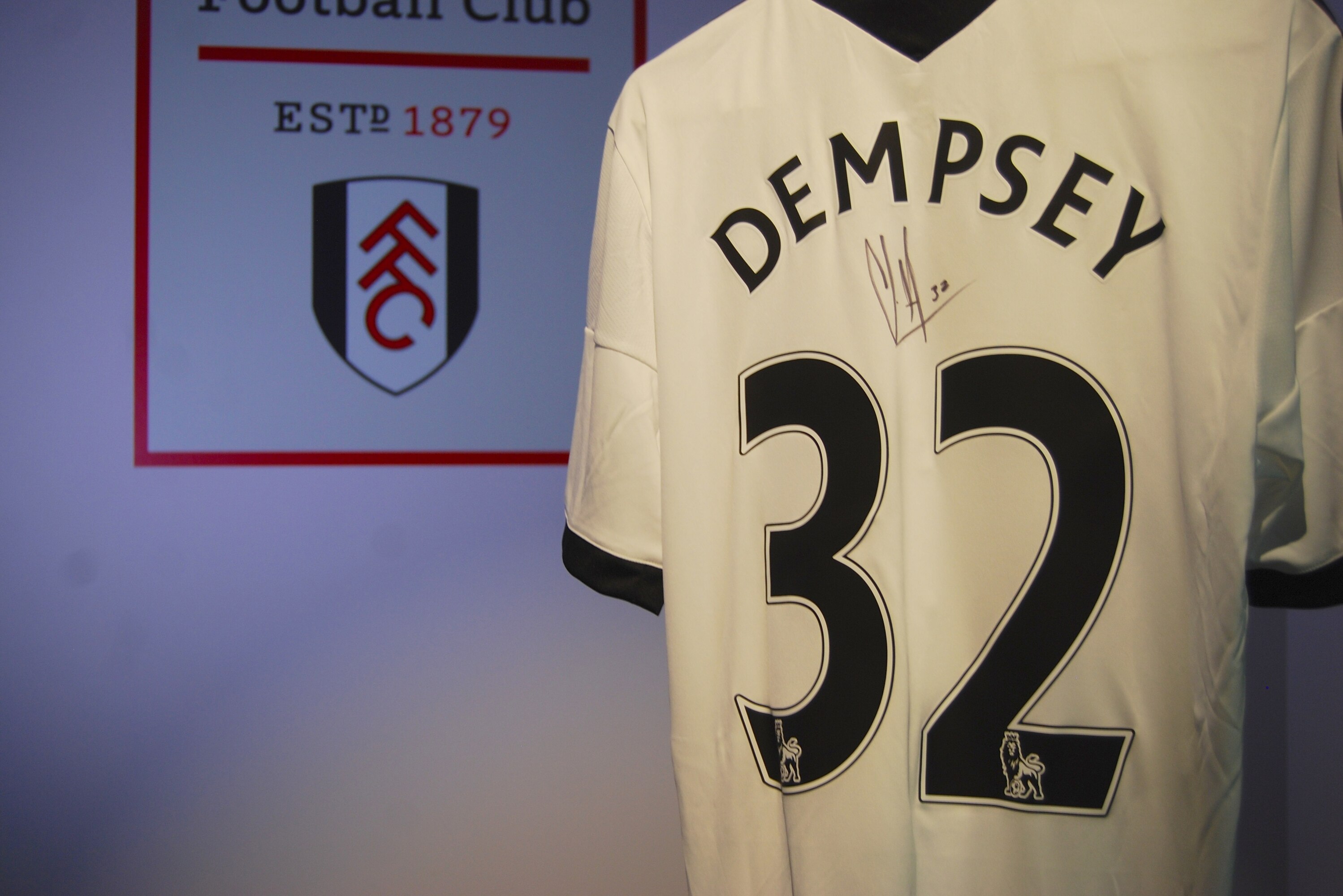Win Signed Clint Dempsey Fulham Shirt in Our Fan Friday Giveaway!