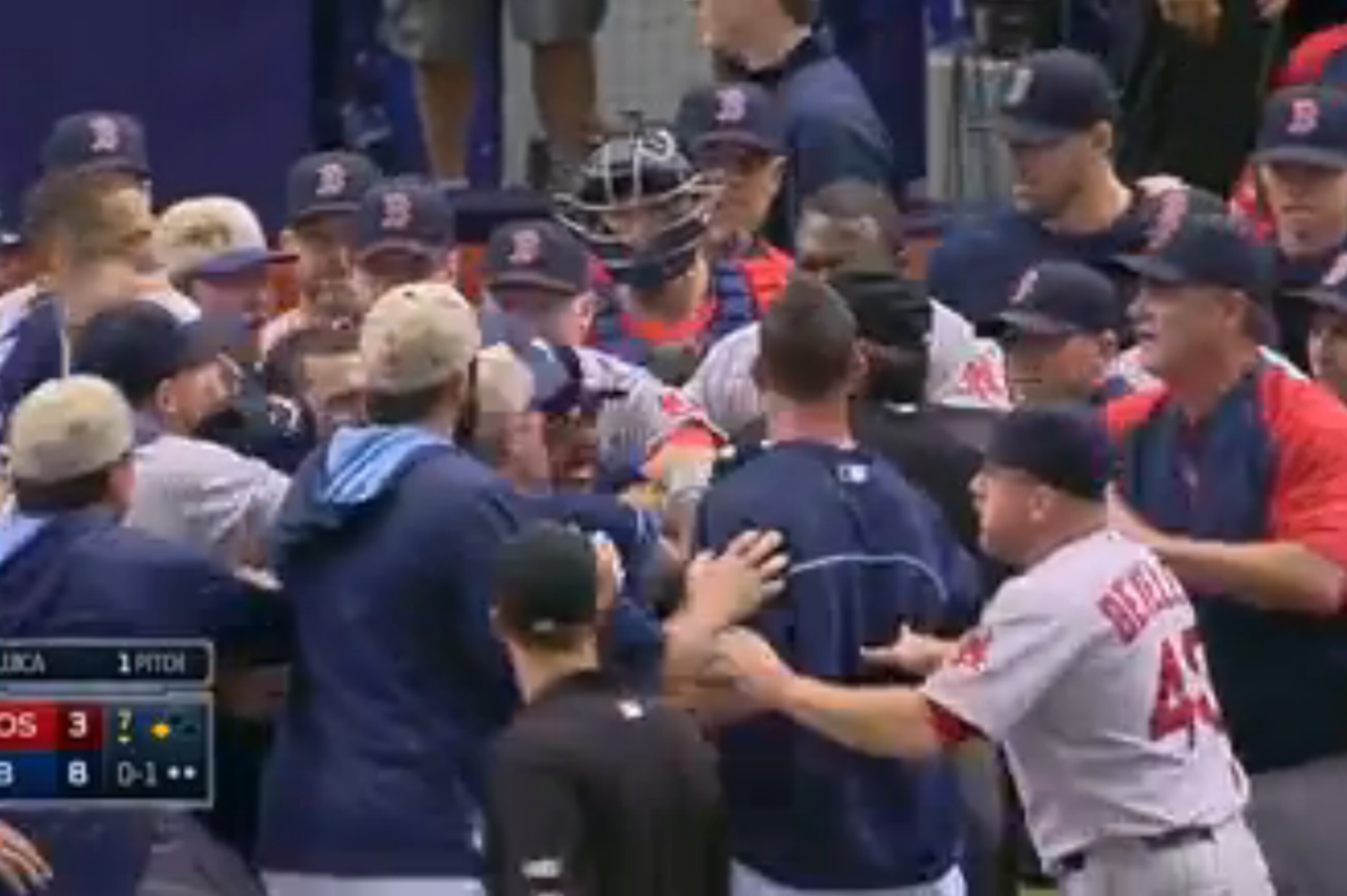 Yunel Escobar, Jonny Gomes Ejected After Benches Clear During Red Sox ...