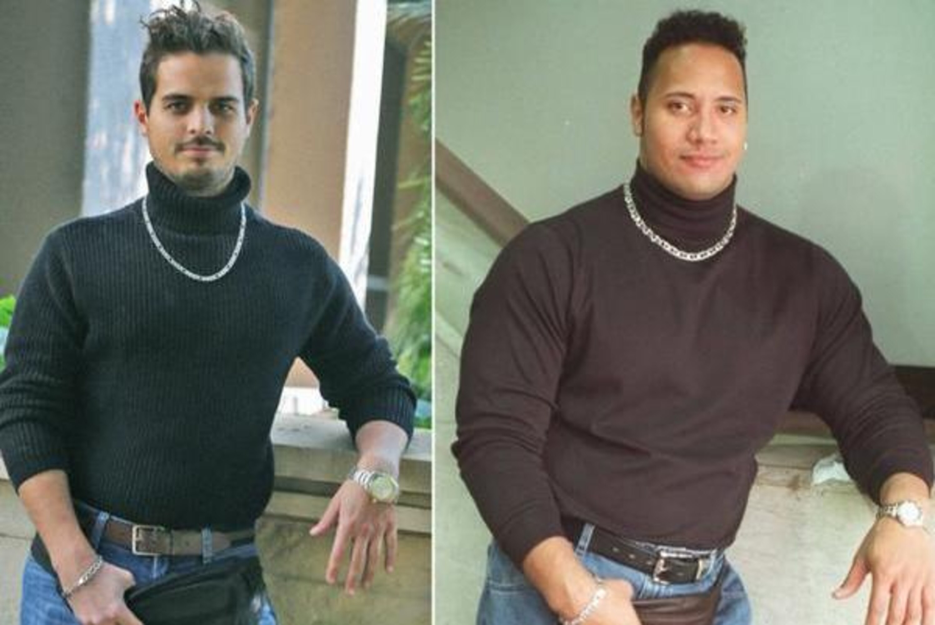 People Dress as Dwayne 'The Rock' Johnson with Fanny Pack for Halloween