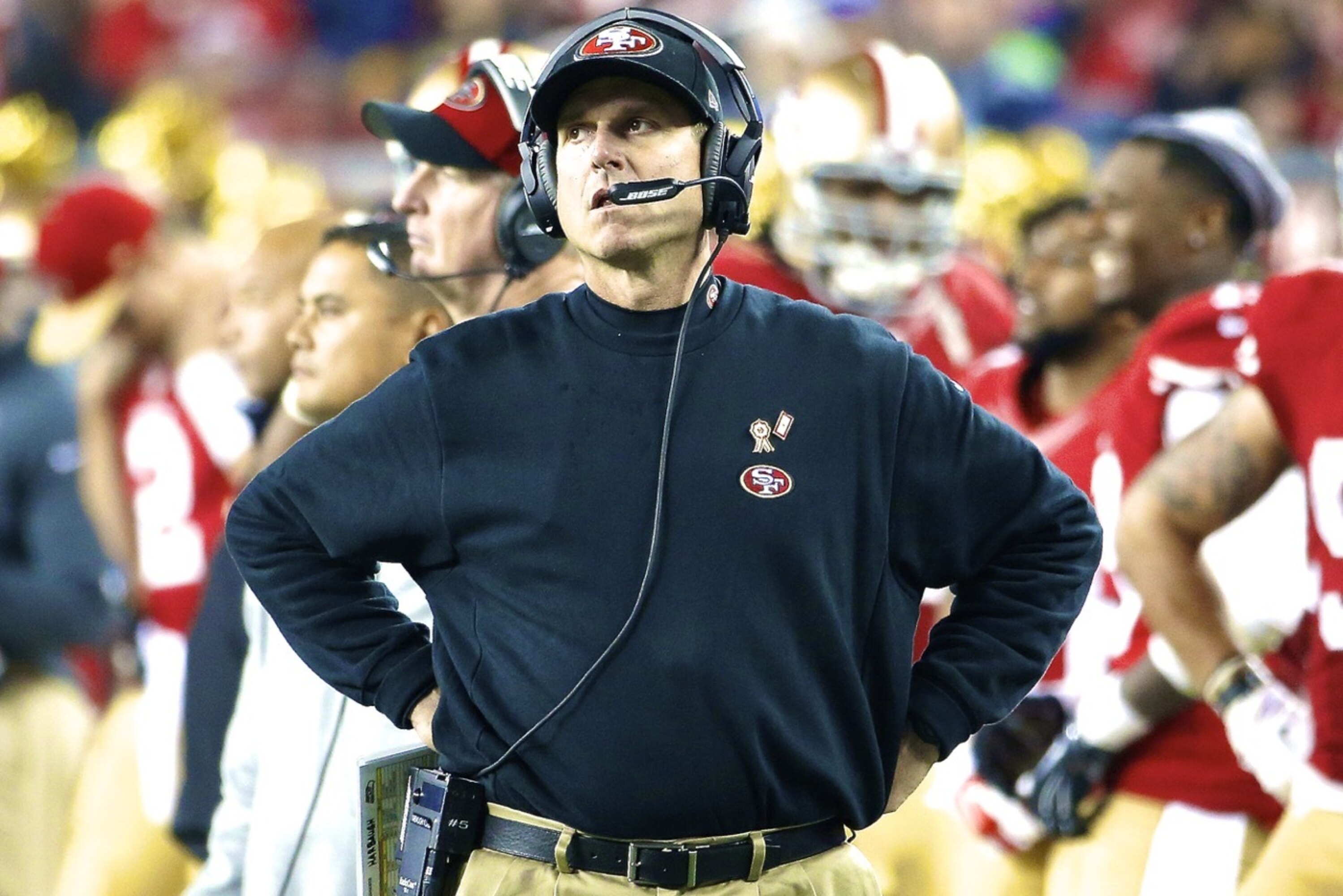 Offseason Exit Looming for Jim Harbaugh, Greg Roman with 49ers' Season ...