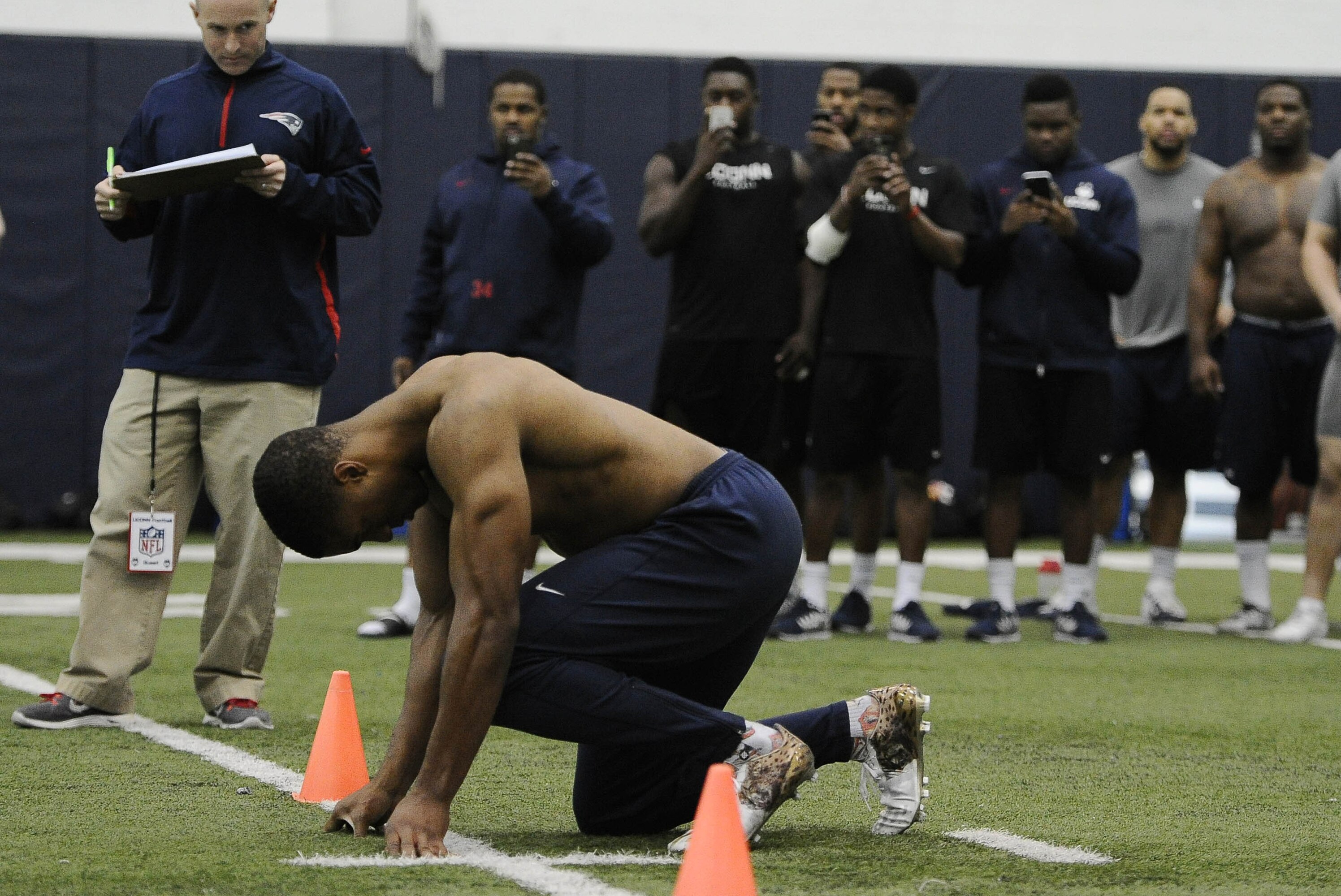 Combine Star Byron Jones Continues to Attract NFL Attention at UConn ...