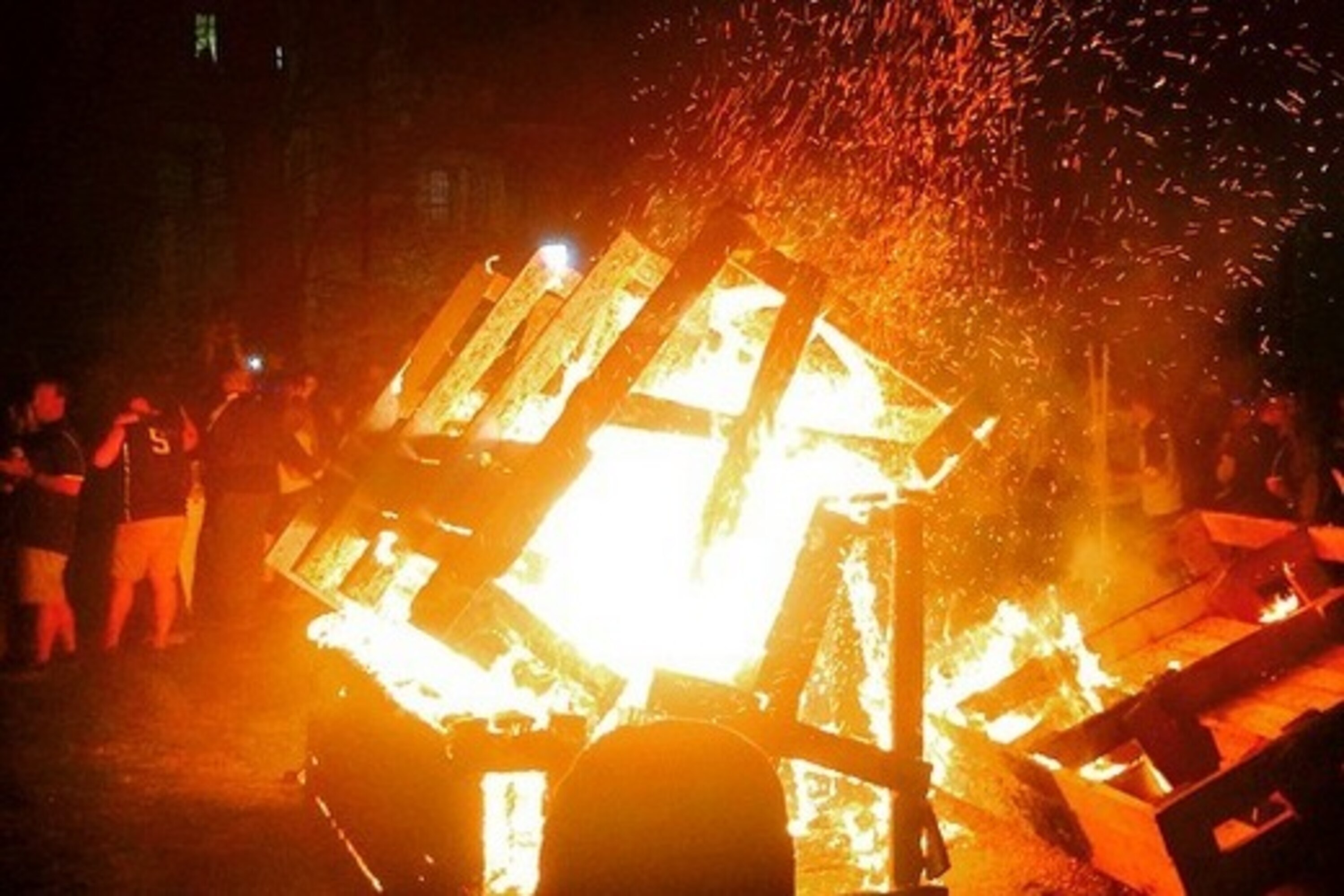 Duke Students Burn Benches in Celebration After National Championship Win