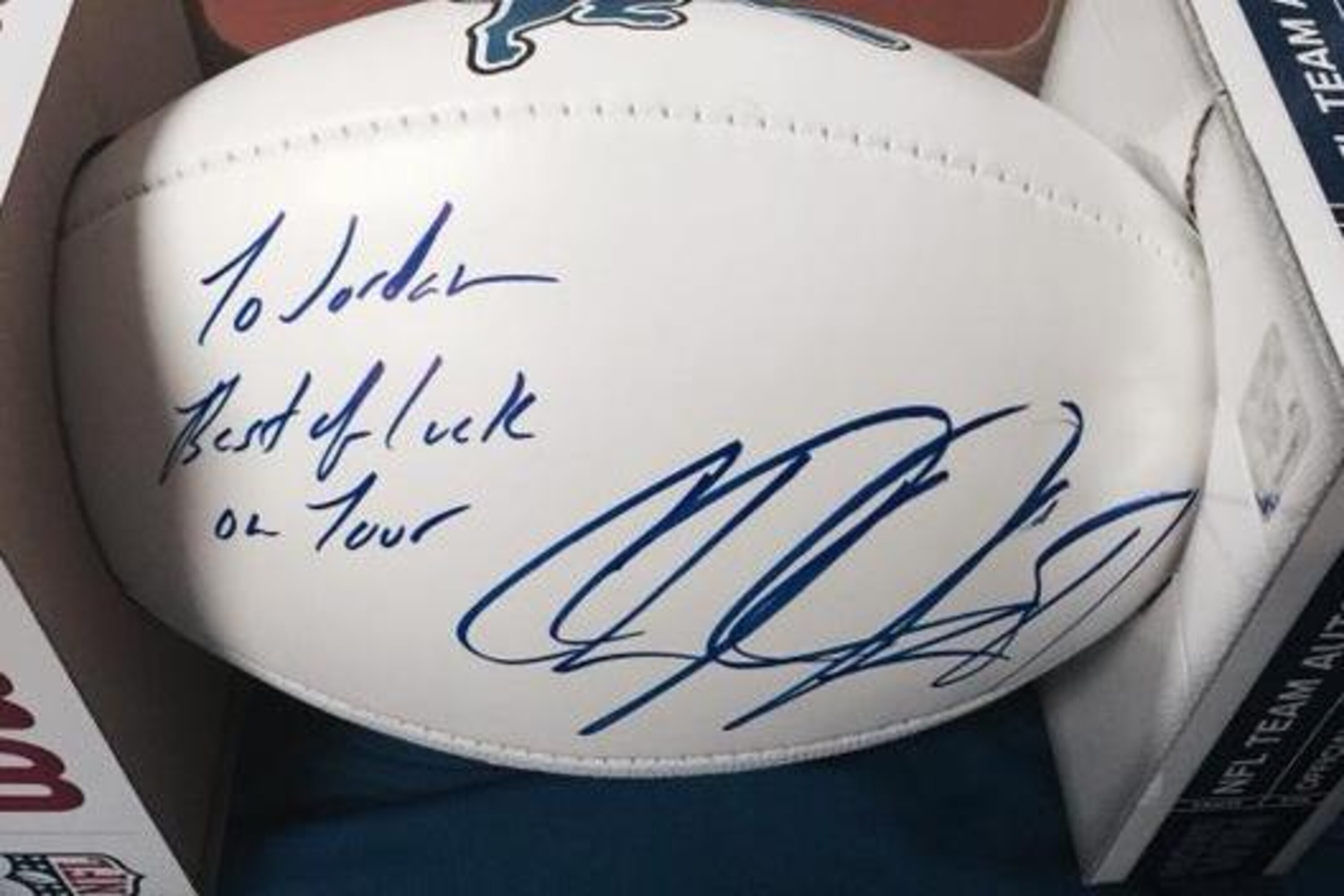 Calvin Johnson Sends Jordan Spieth Signed Football, Jersey After Kind Words