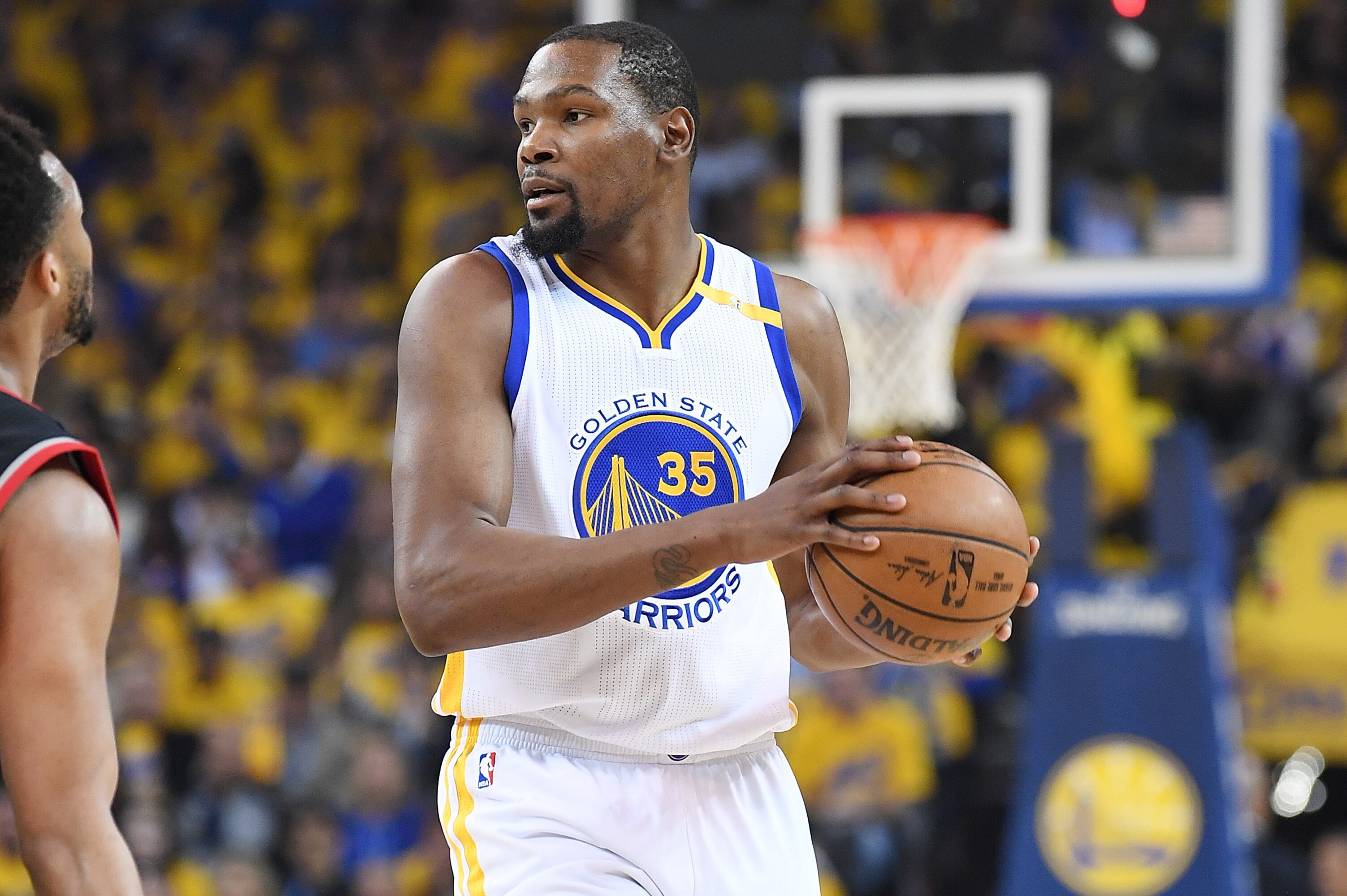 Kevin Durant Active for Game 4 of Warriors vs. Blazers After Leg Injury ...