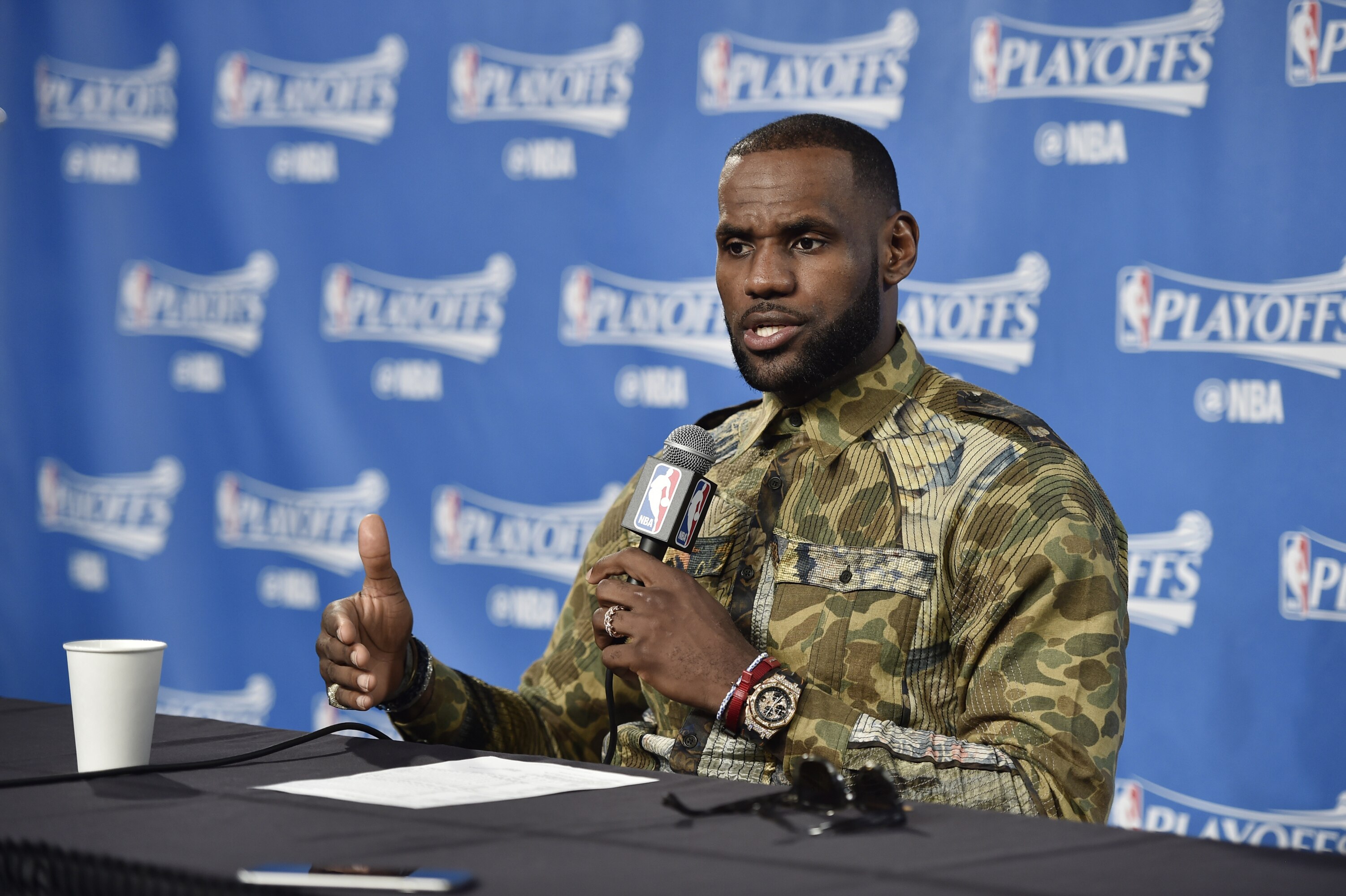 LeBron James Talks Cavaliers Win vs. Raptors, Grabbing Bottle from Beer ...