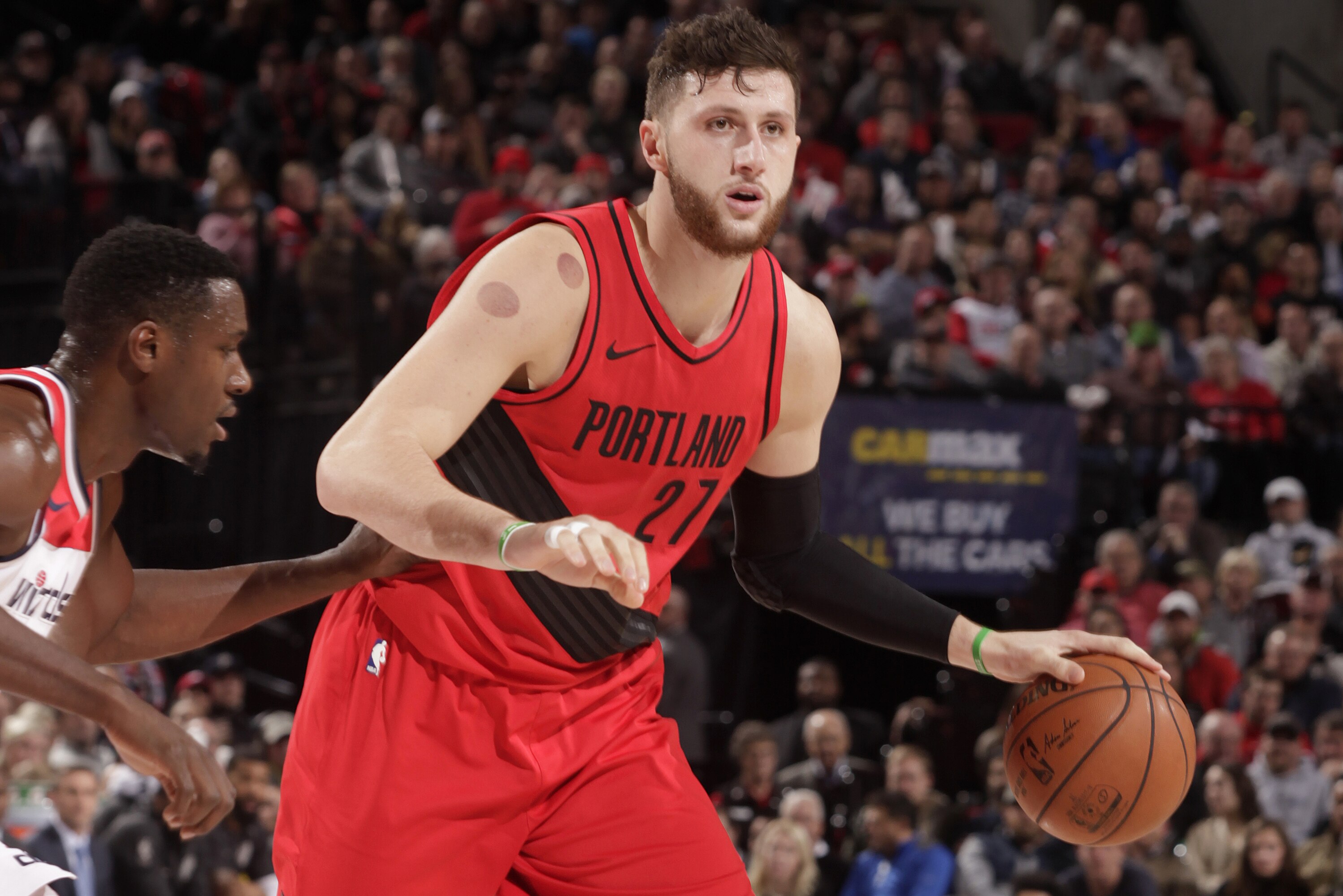 Blazers' Jusuf Nurkic Stretchered Off After Suffering Gruesome Leg Injury