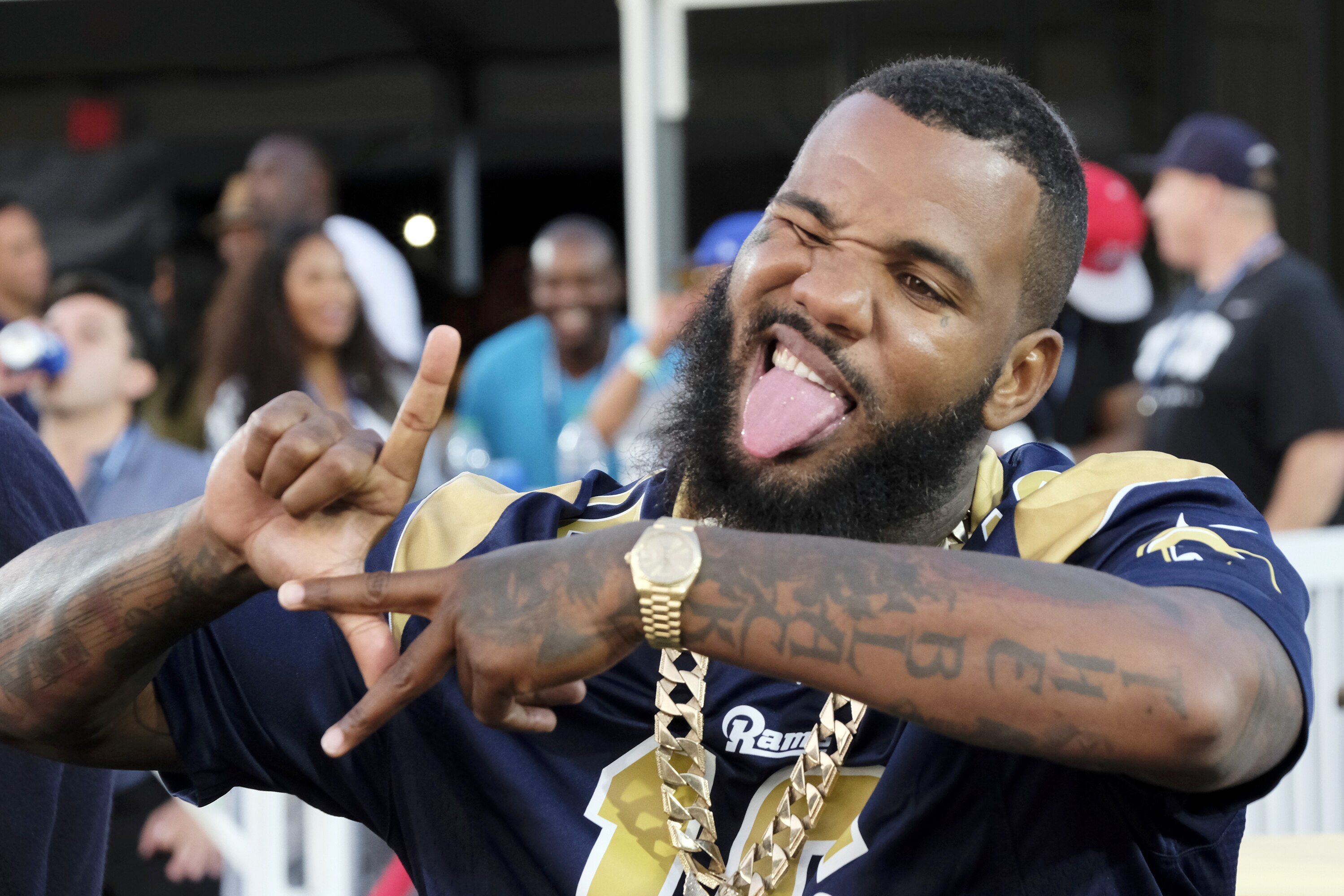 Rapper the Game Gets into Fight with Teammate at Drew League