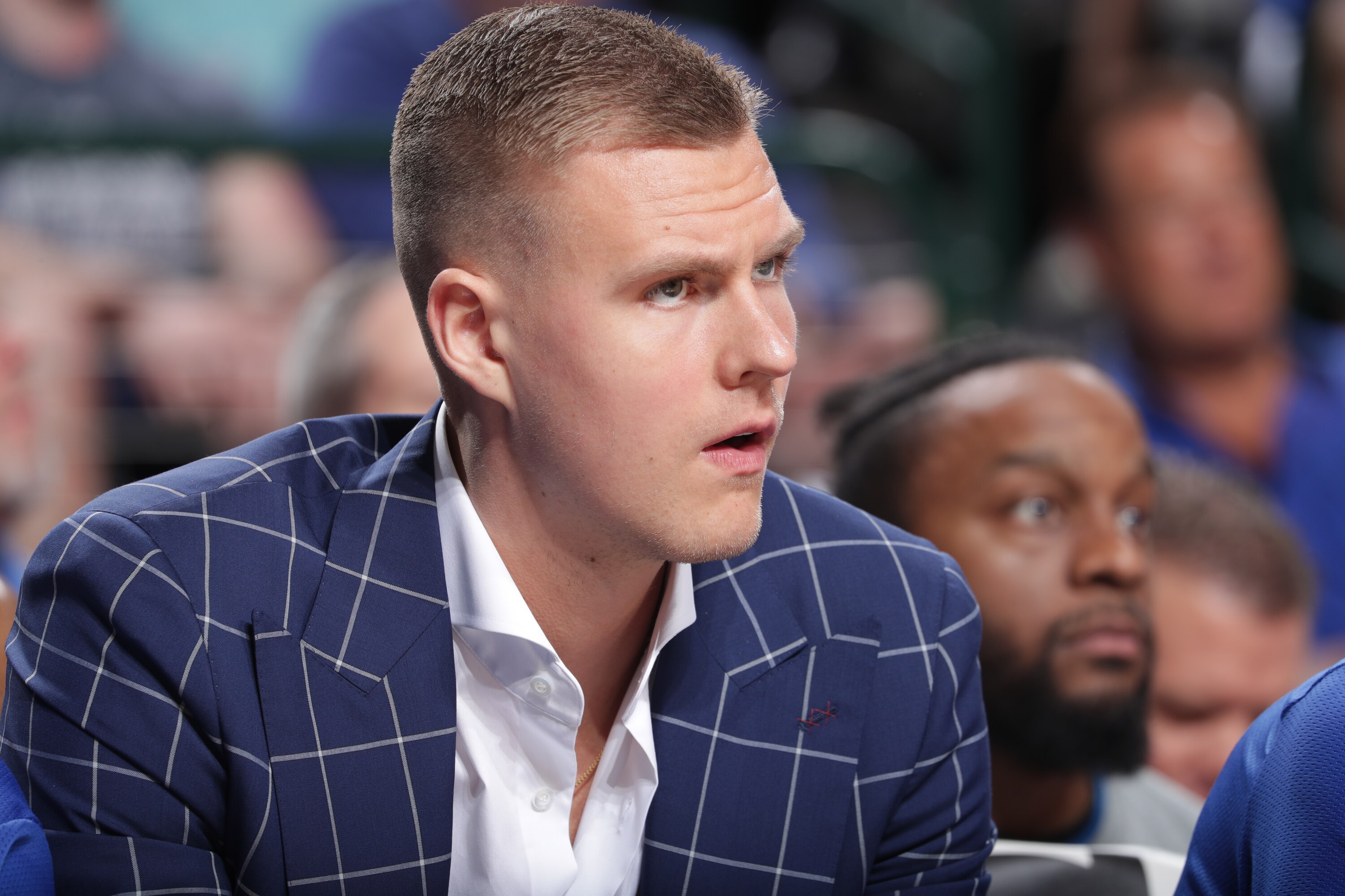Mavs' Kristaps Porzingis Caught on Video Bloodied After Apparent Fight ...