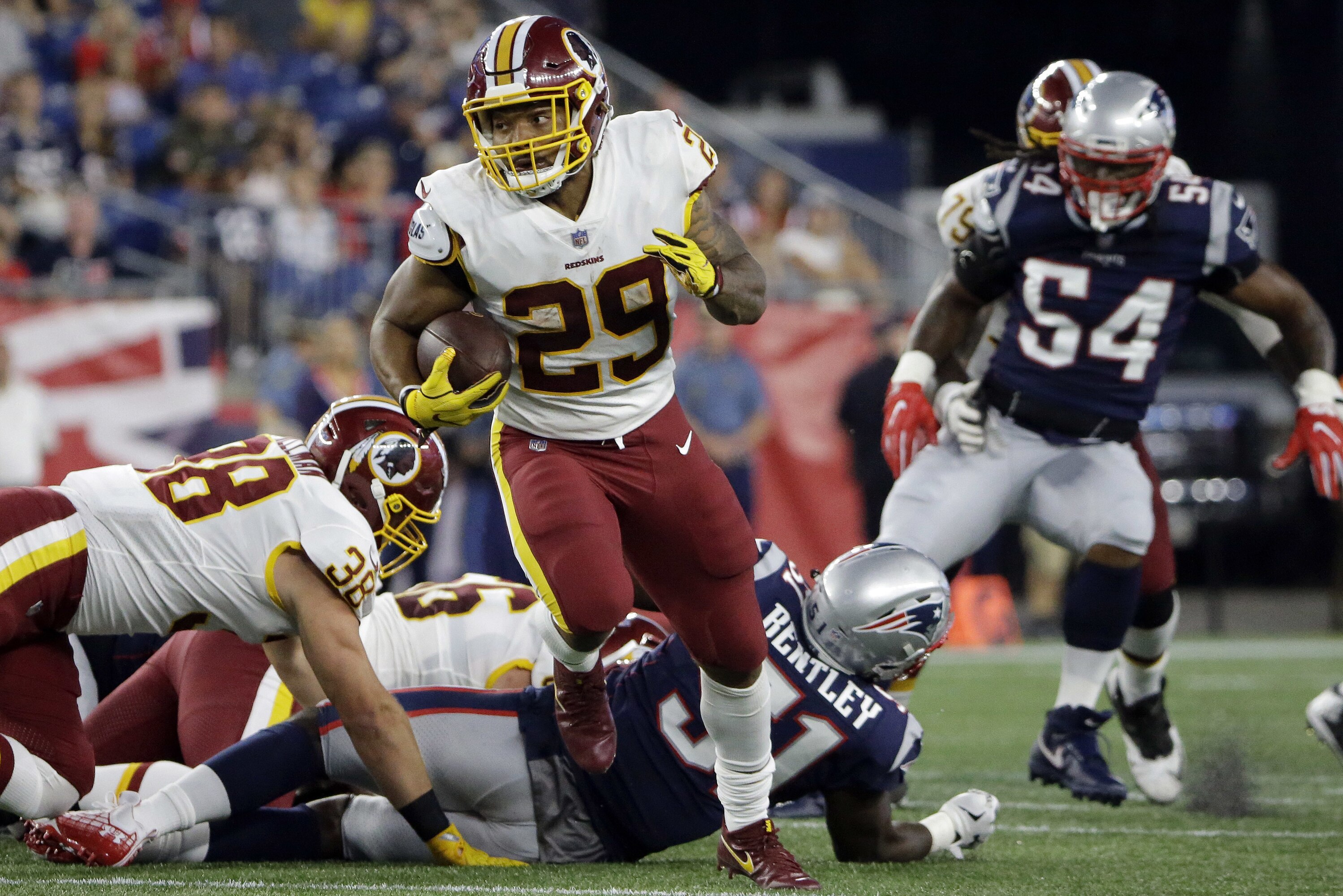 Report: Redskins' Derrius Guice Suffers Hamstring Injury; Questionable ...