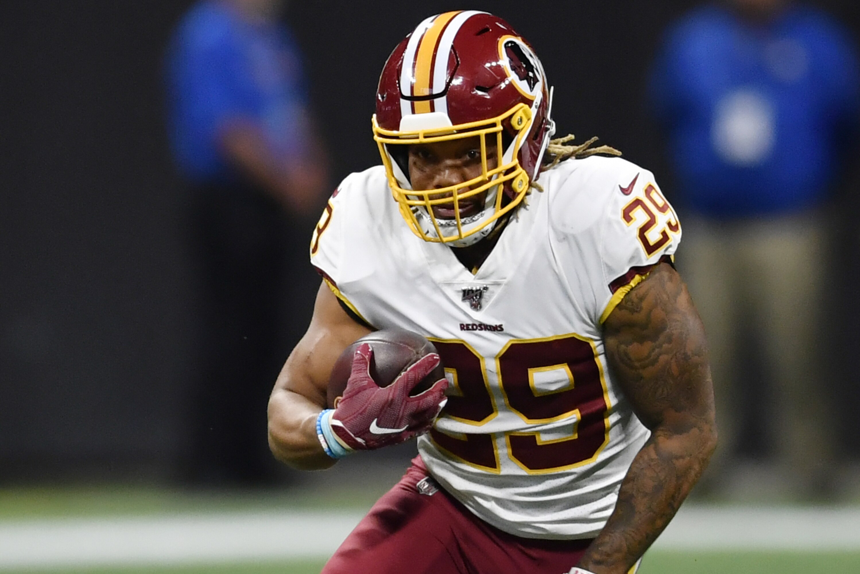 Derrius Guice, Chris Thompson Fantasy Outlook with Adrian Peterson Inactive