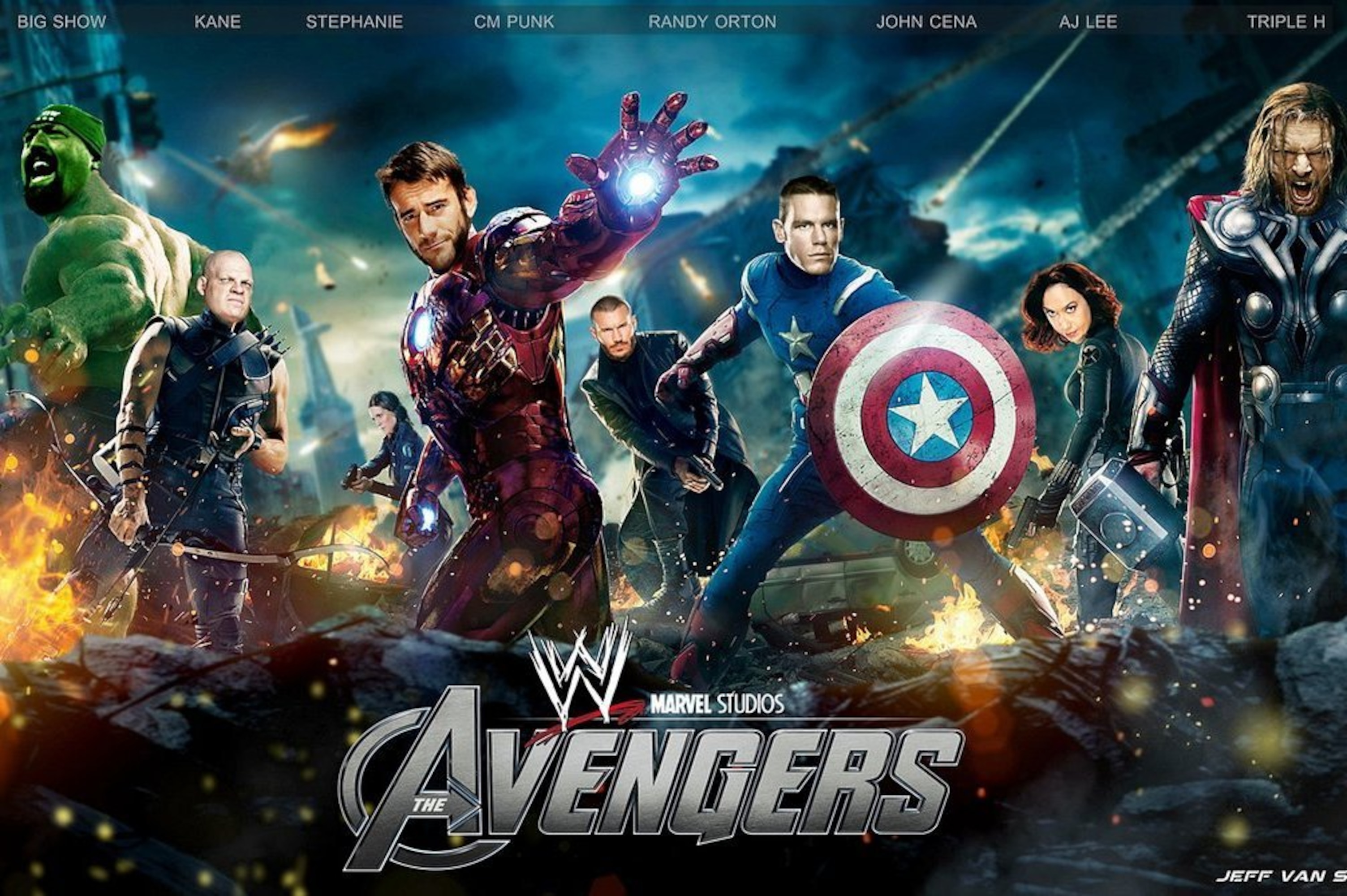 superhero rumble match